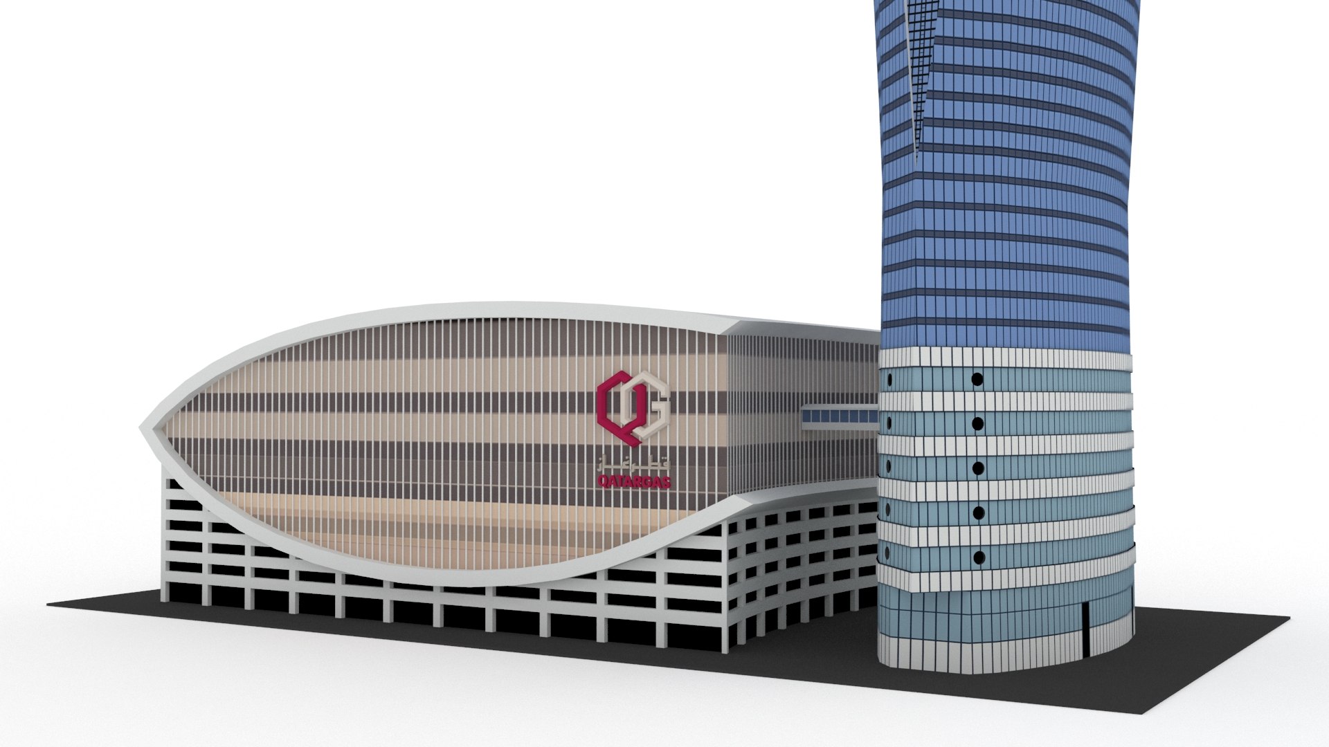 Navigation Tower Qatar Model - TurboSquid 1476604