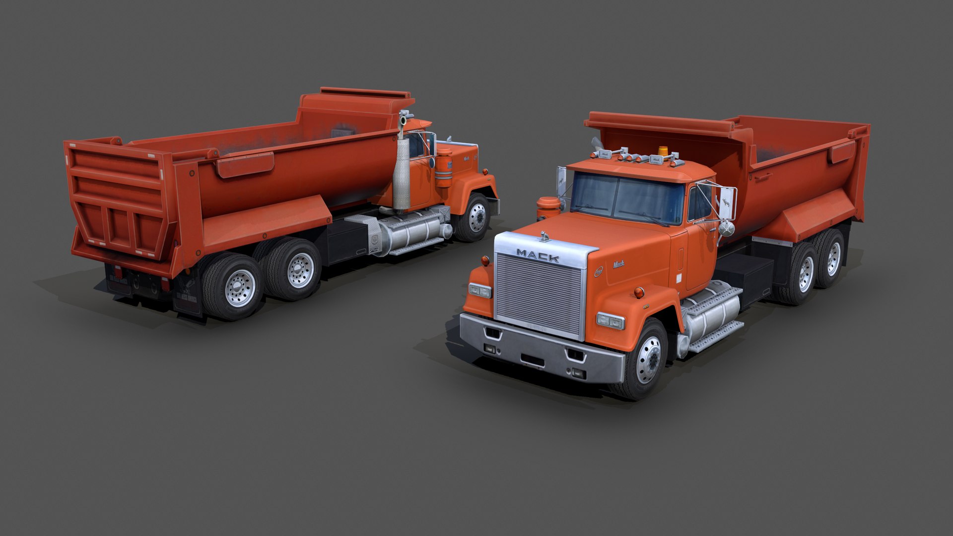 3D Mack RW600 Superliner Dump Truck S08 1988 - TurboSquid 1868570