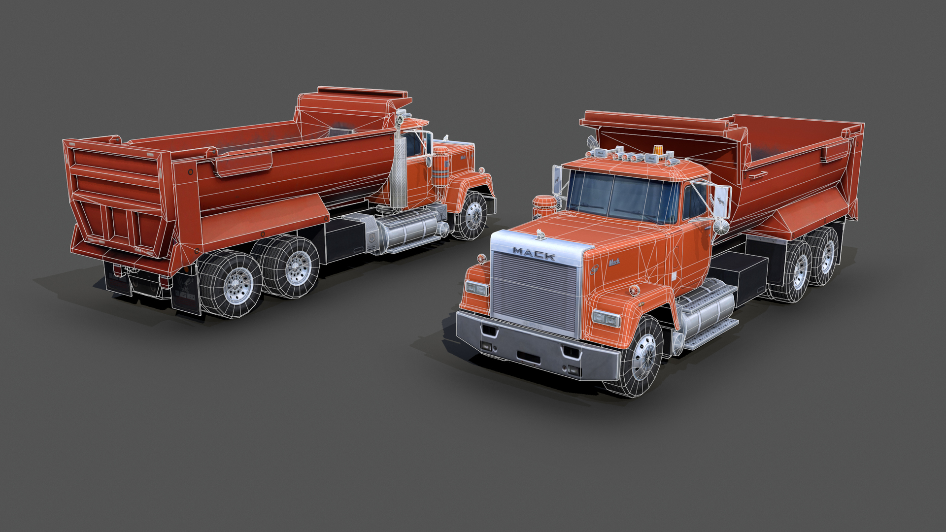 3D Mack RW600 Superliner Dump truck s08 1988 - TurboSquid 1868570