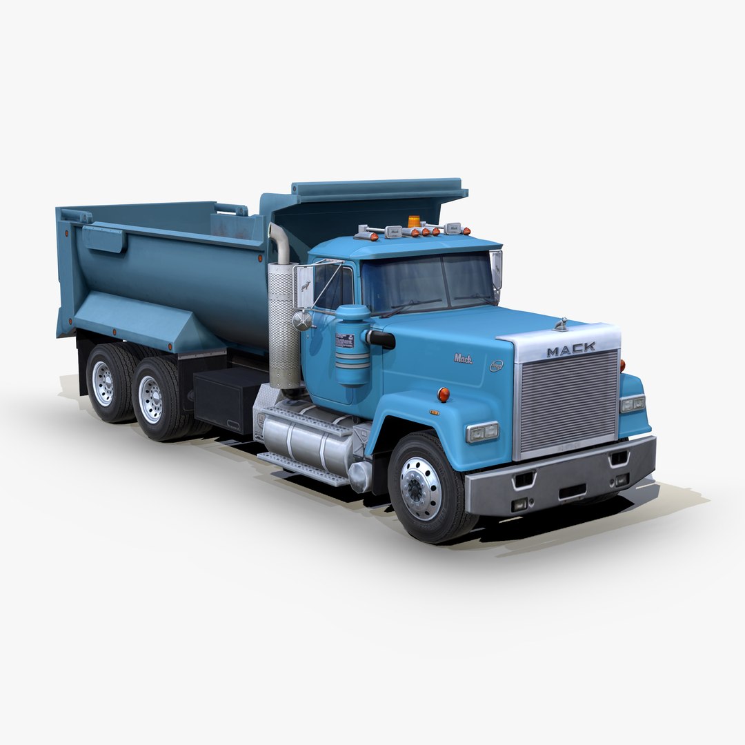 3D Mack RW600 Superliner Dump Truck S08 1988 - TurboSquid 1868570