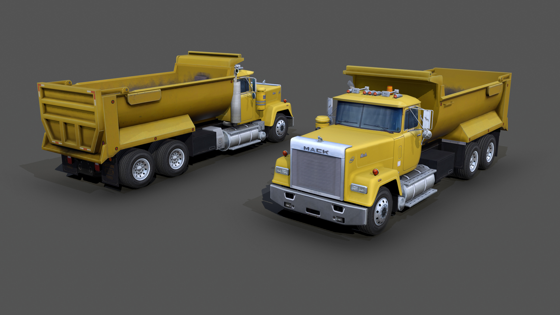 3D Mack RW600 Superliner Dump truck s08 1988 - TurboSquid 1868570