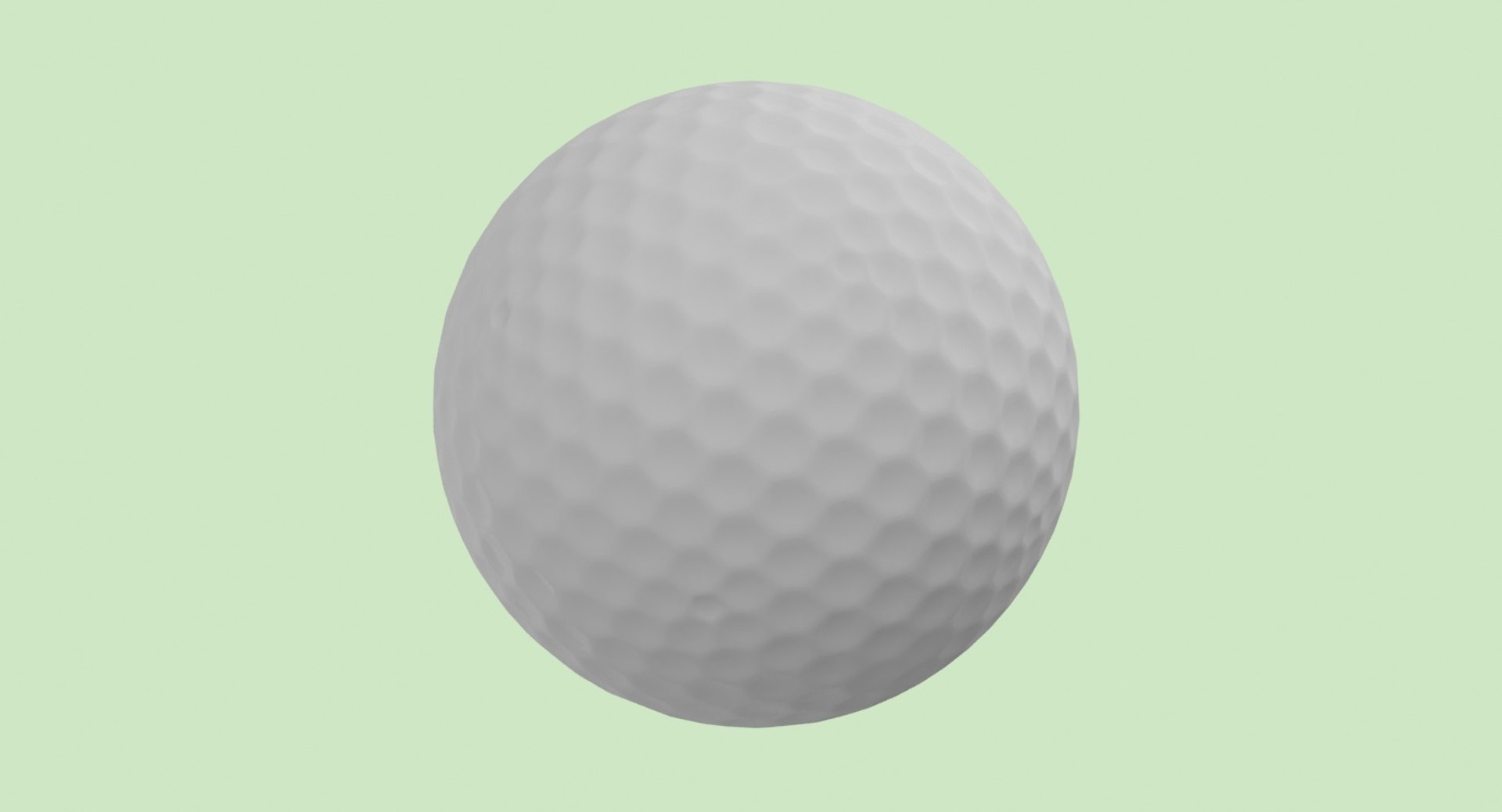 3d Golf Ball Model