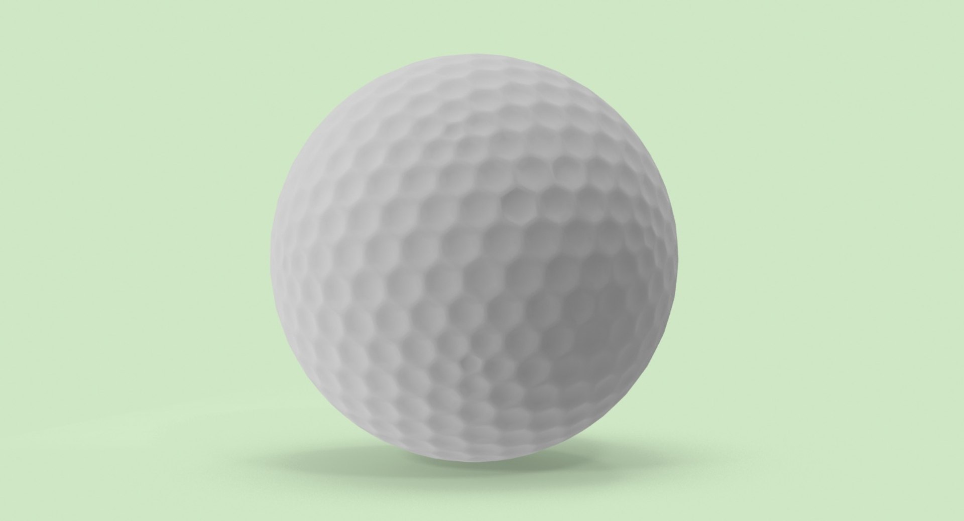 3d Golf Ball Model