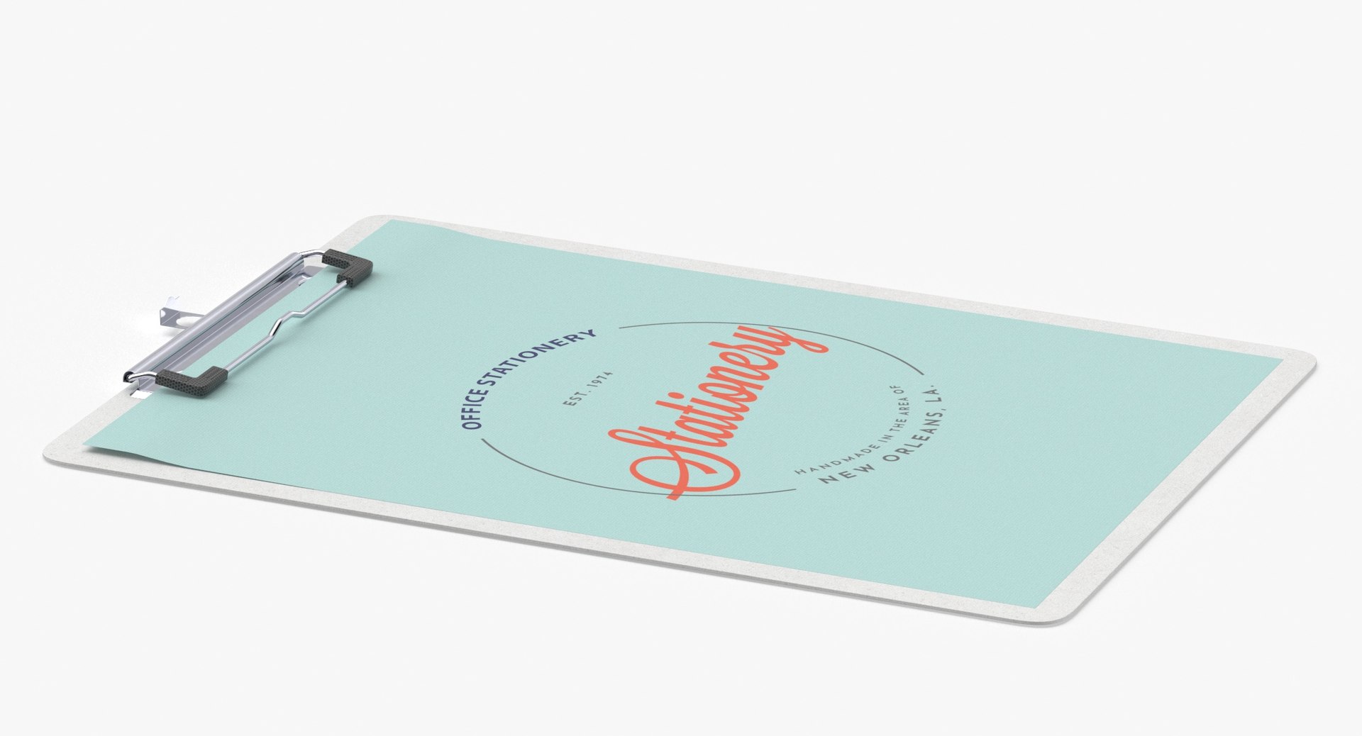 3D Office Stationary Clipboard Type 01 Different Poses Blank And ...