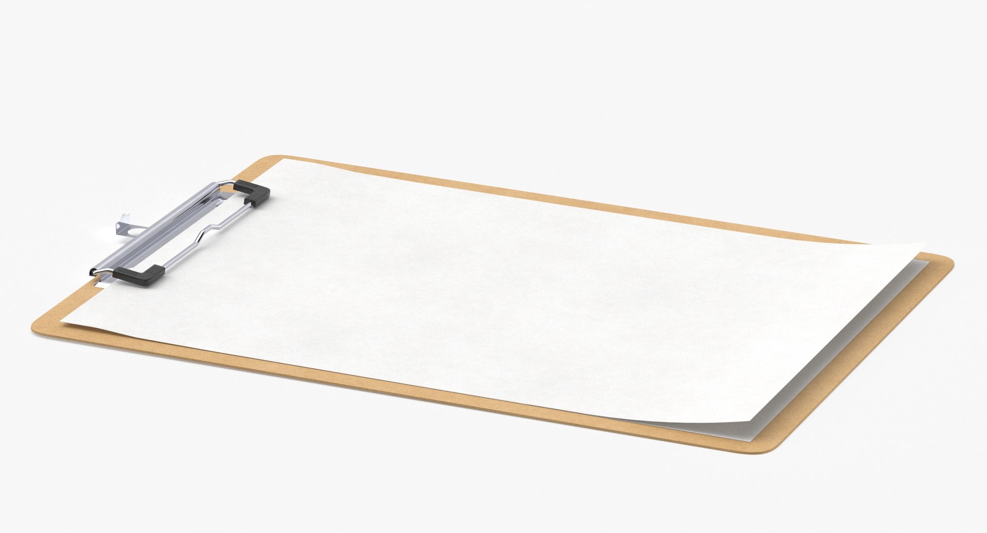 3D Office Stationary Clipboard Type 01 Different Poses Blank And ...