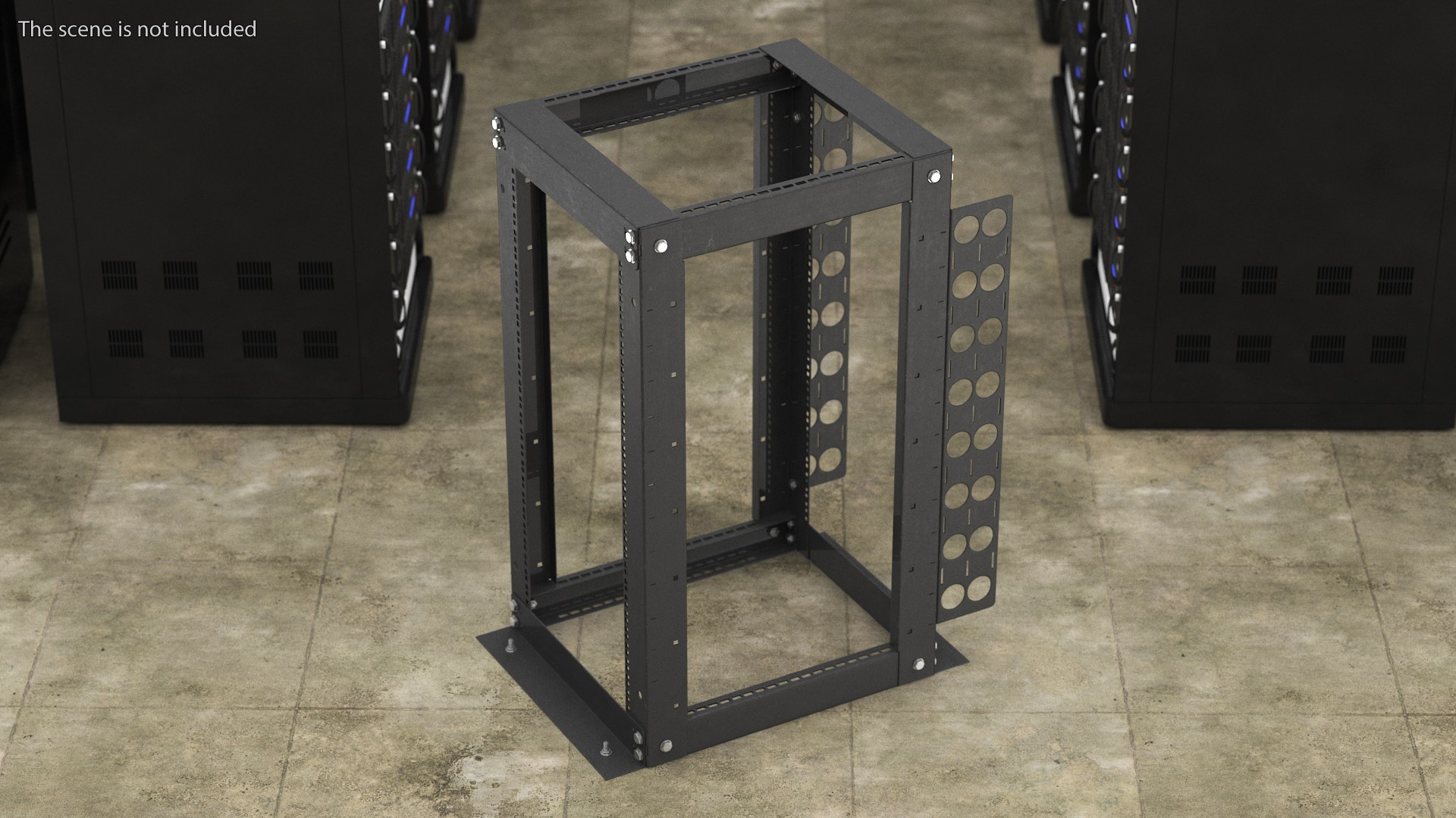 Open Frame Server Rack 24U Empty 3D - TurboSquid 1848981