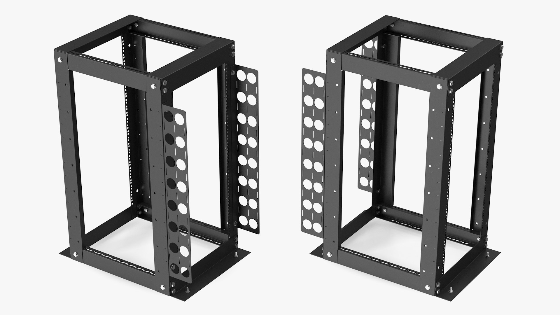 Open Frame Server Rack 24U Empty 3D - TurboSquid 1848981