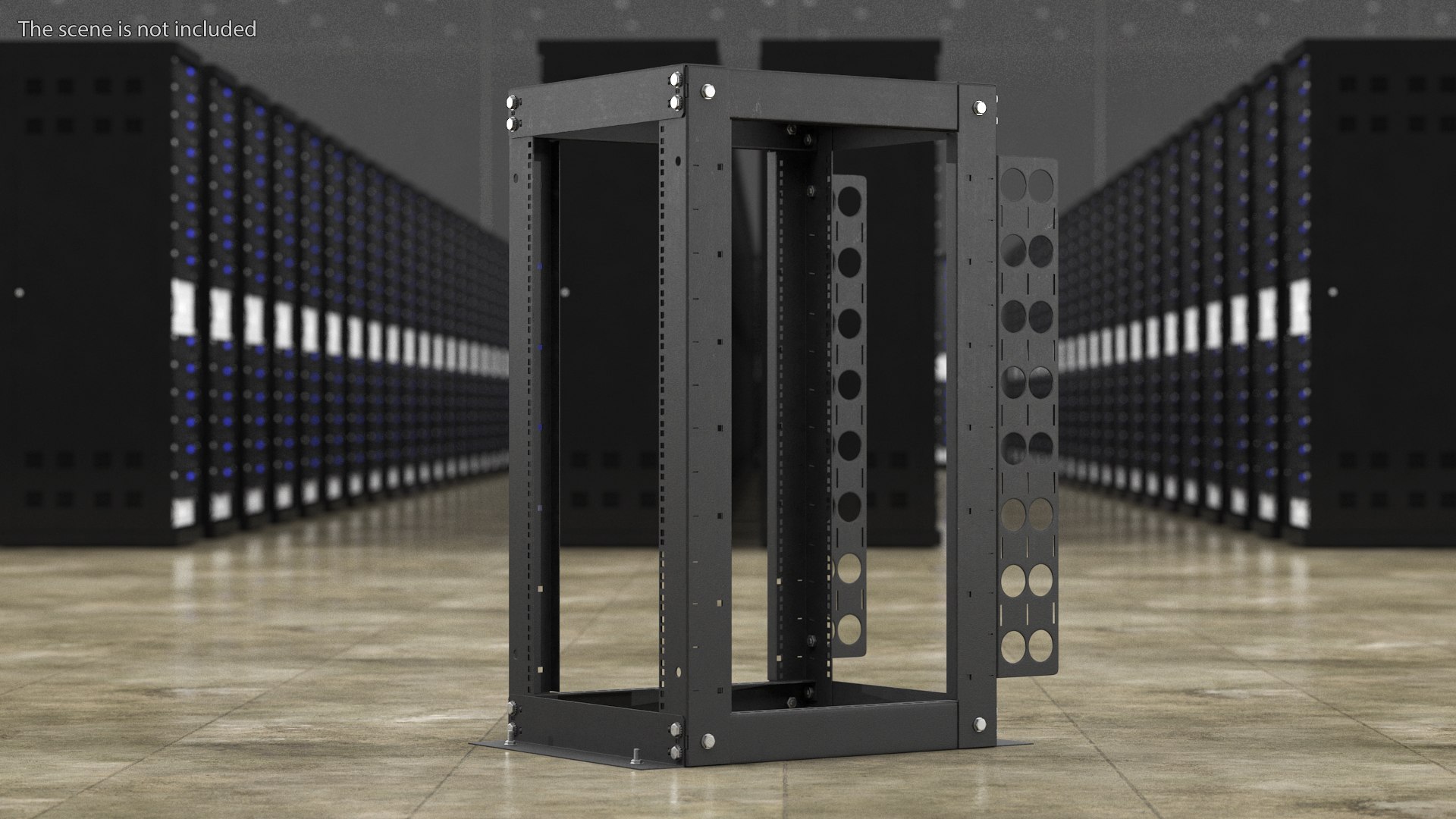 Open Frame Server Rack 24U Empty 3D - TurboSquid 1848981