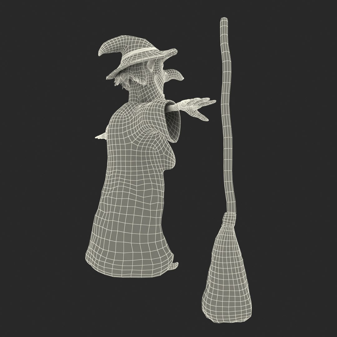 cartoon witch 3d 3ds