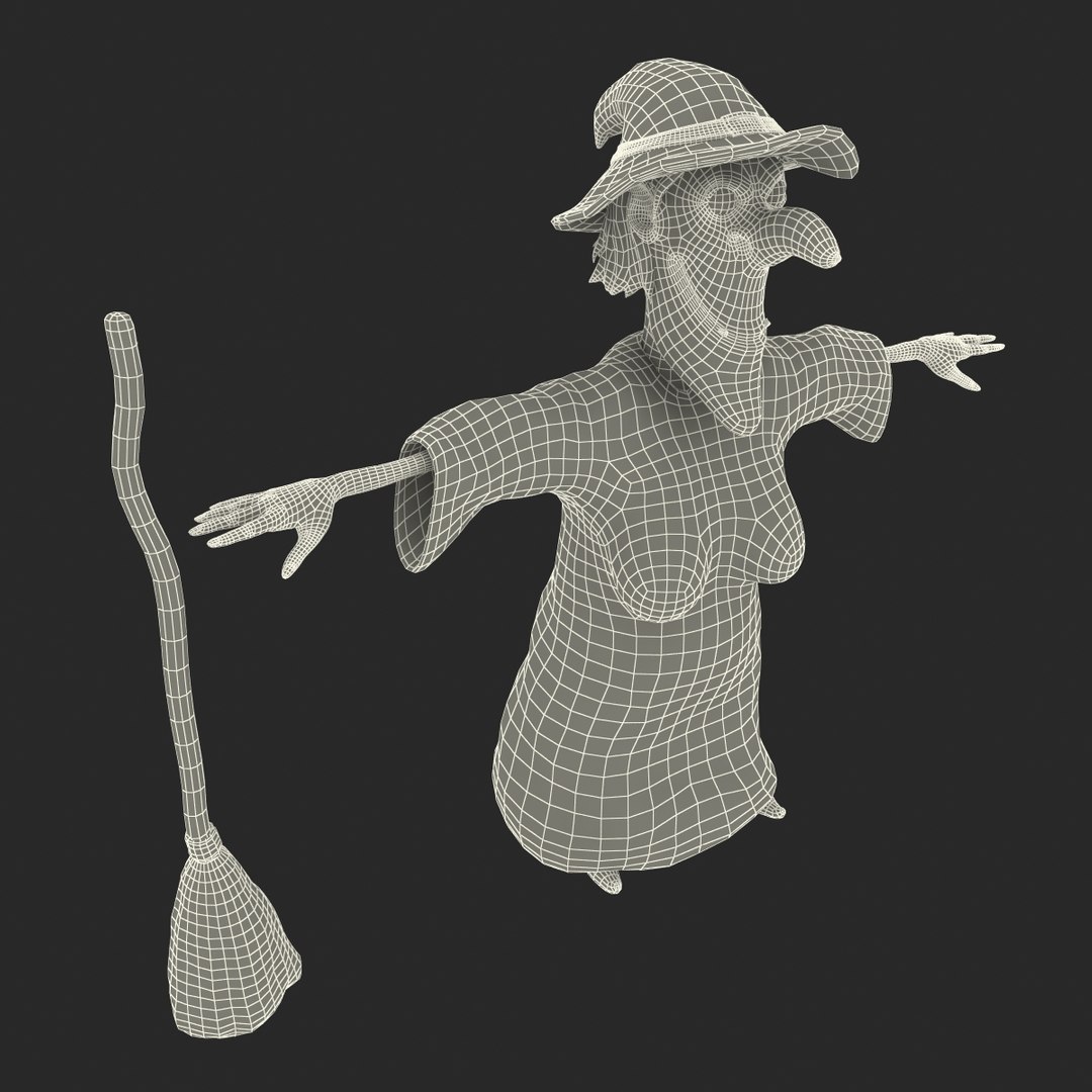cartoon witch 3d 3ds