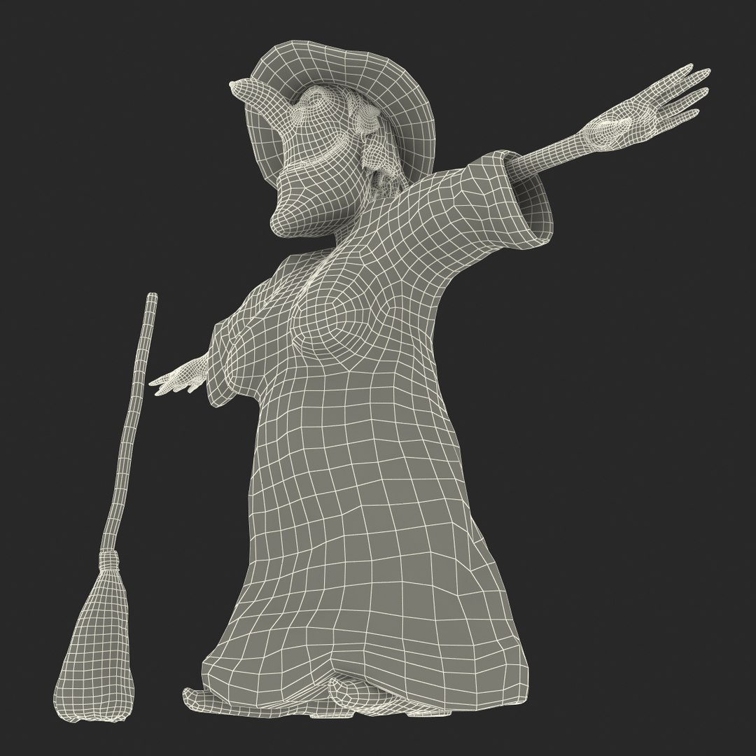 cartoon witch 3d 3ds