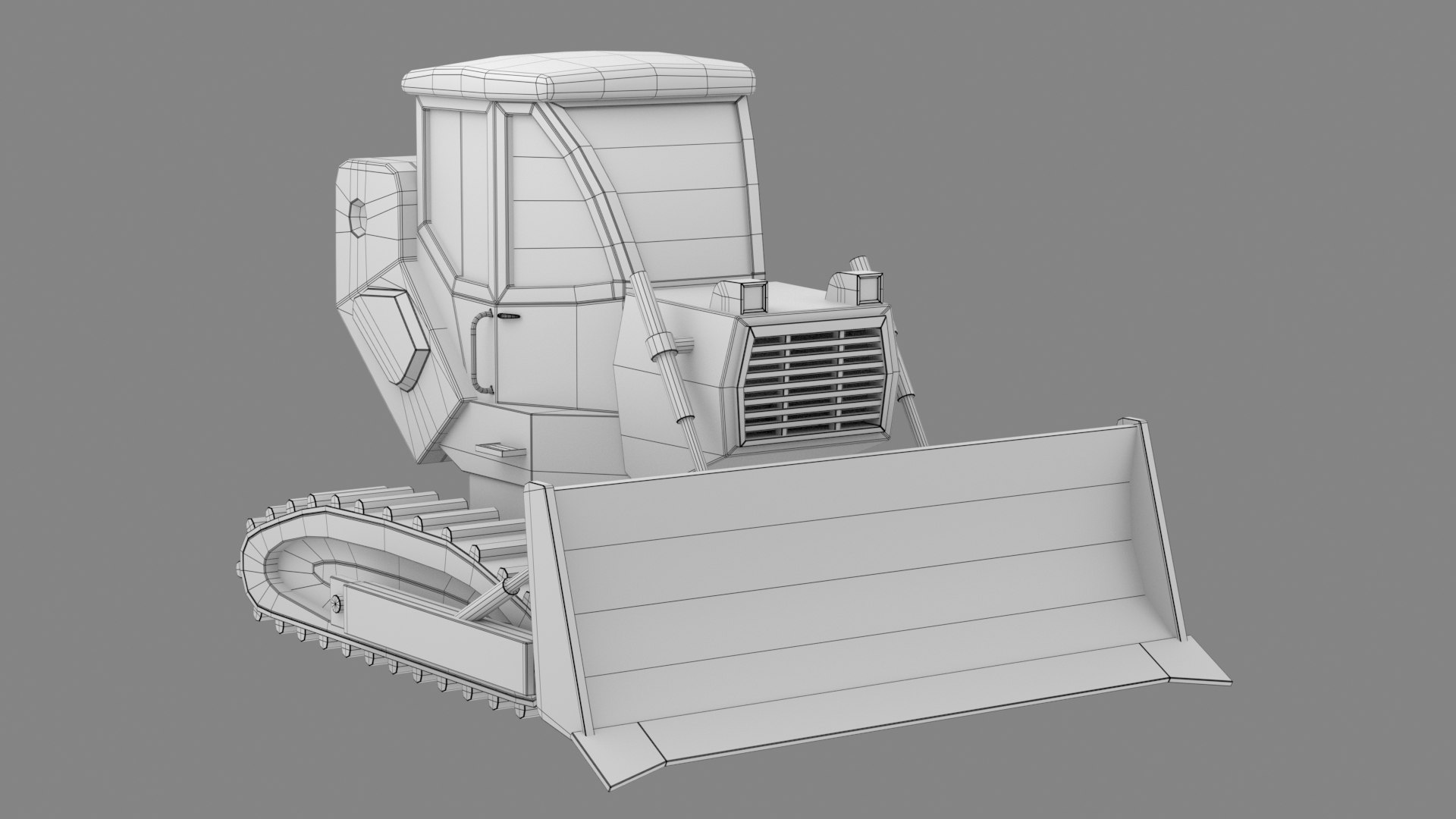 Cartoon Bulldozer Model - TurboSquid 1999039