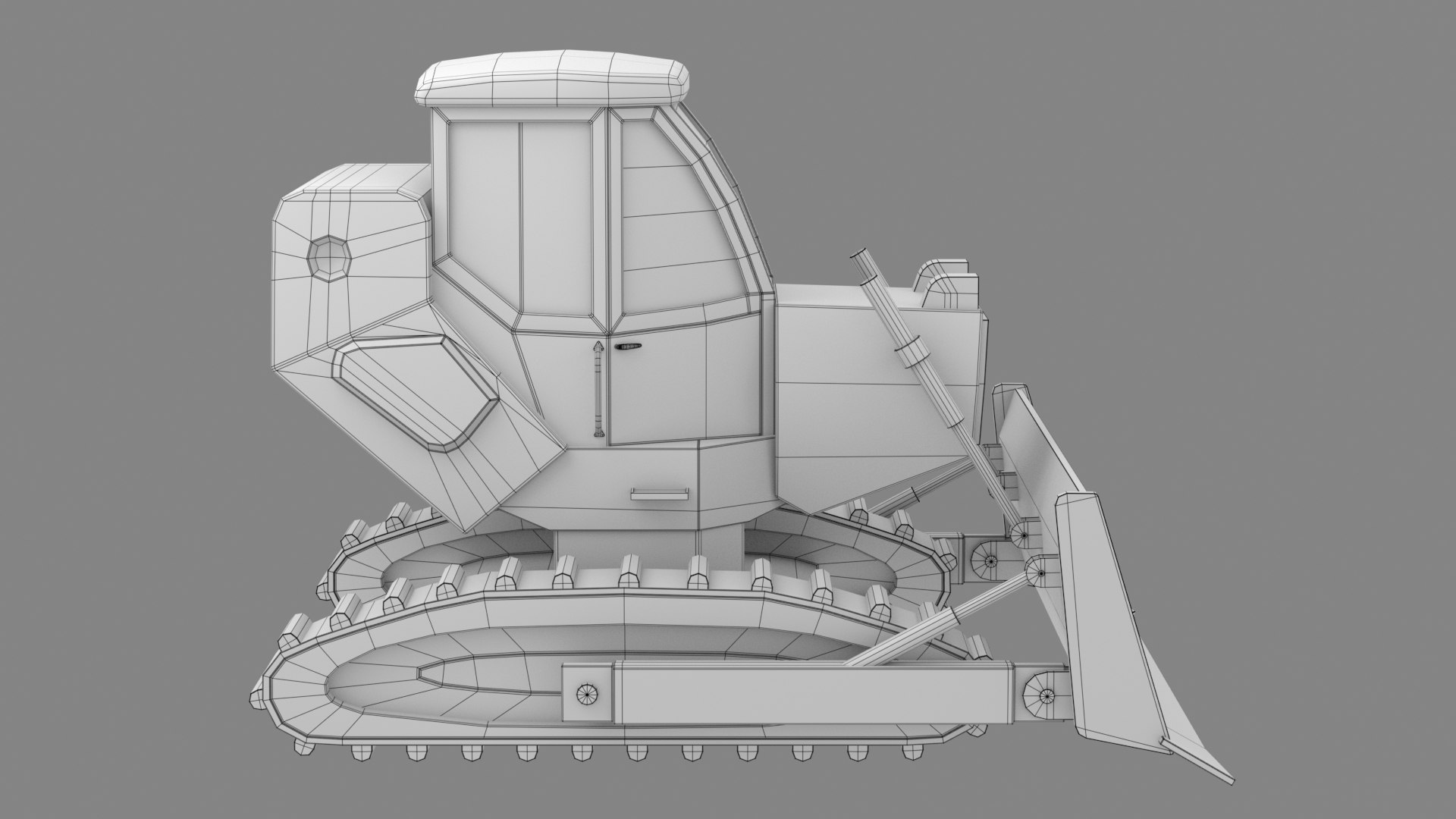 Cartoon Bulldozer Model - TurboSquid 1999039