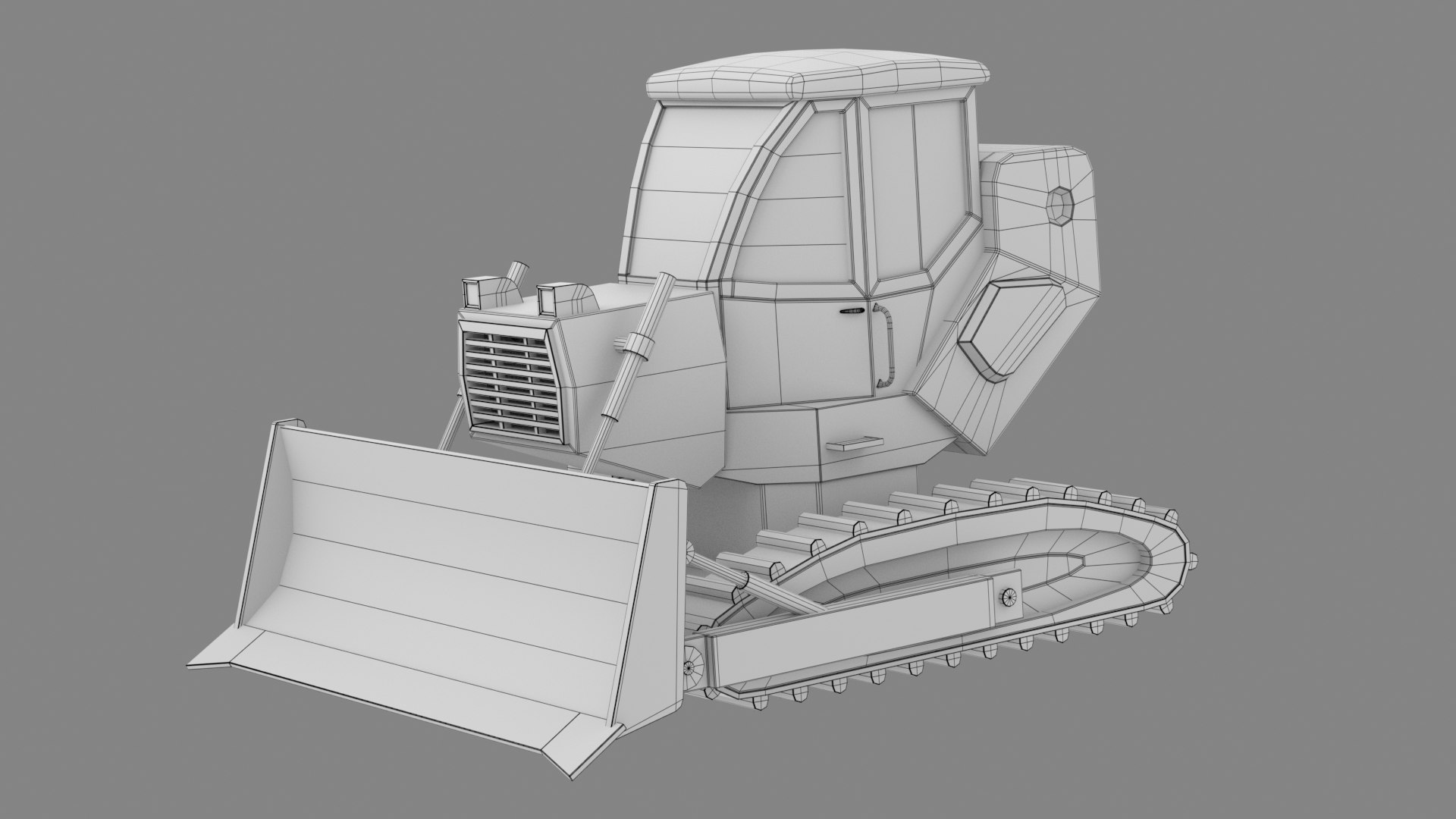Cartoon Bulldozer Model - TurboSquid 1999039