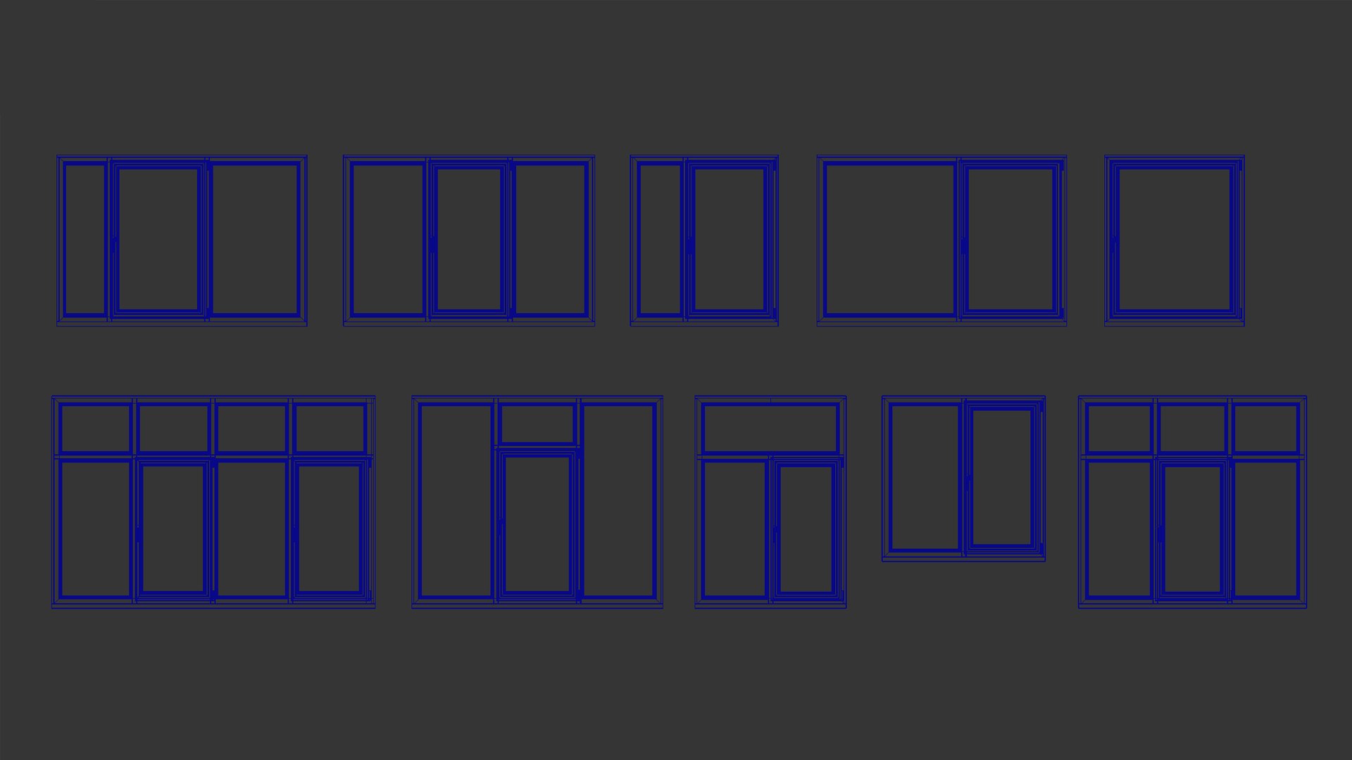 3D Rehau Windows Wooden Slope Frame - TurboSquid 2217566