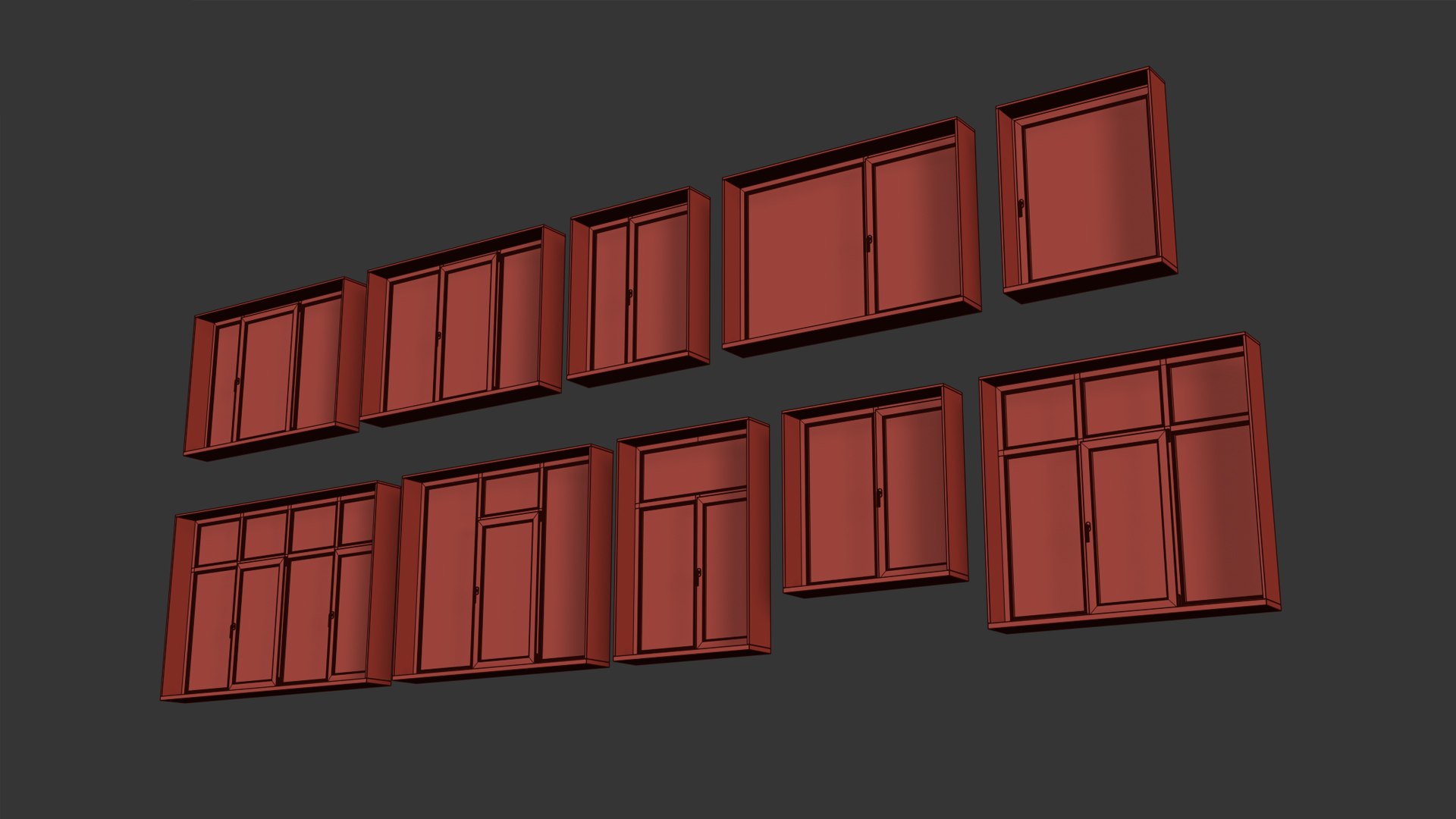 3D Rehau Windows Wooden Slope Frame - TurboSquid 2217566