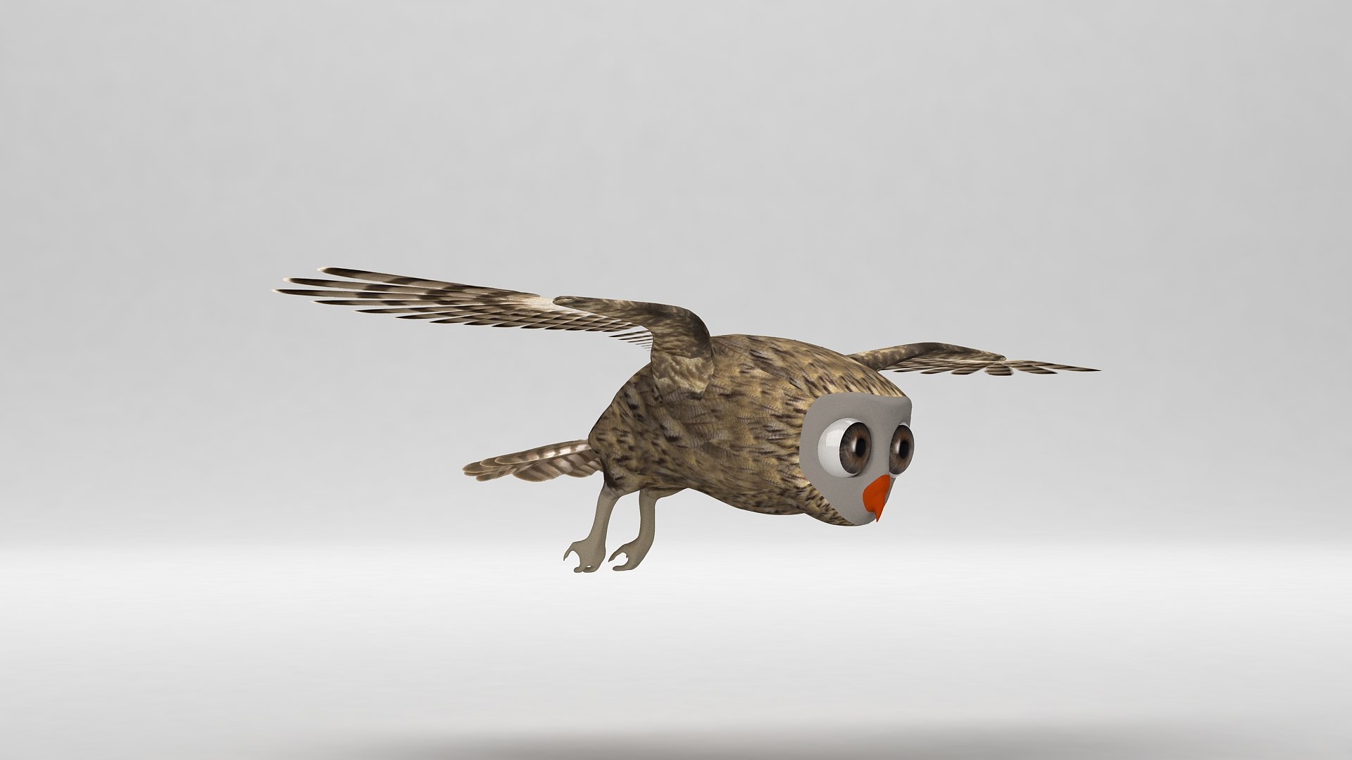 3D cartoon owl model - TurboSquid 1833553