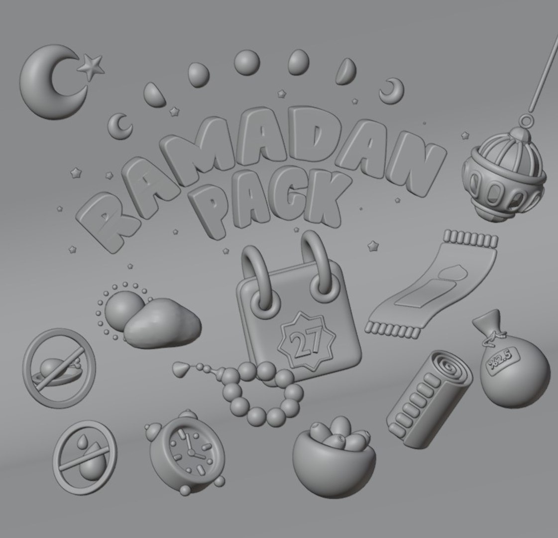 3D Cute Ramadan Pack - TurboSquid 1958732