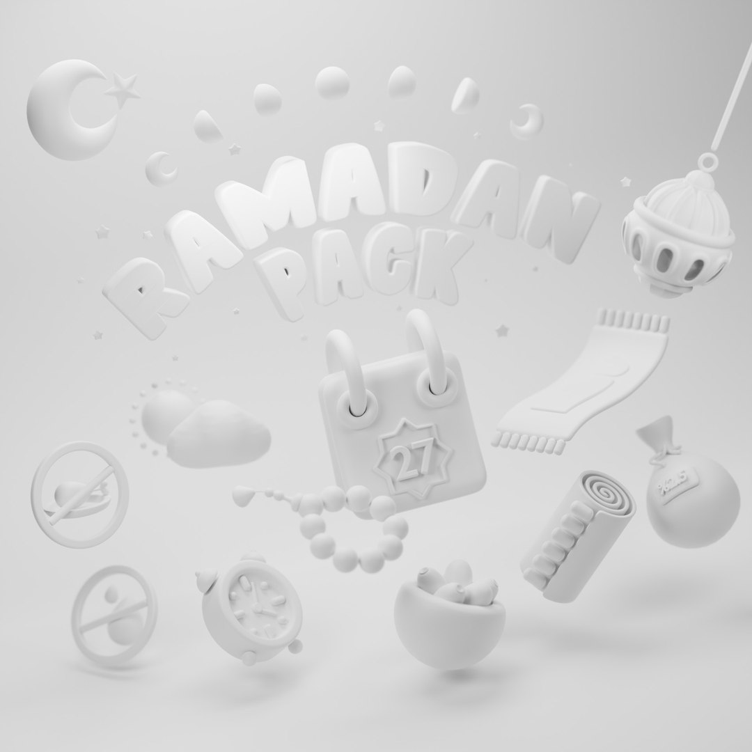 3D Cute Ramadan Pack - TurboSquid 1958732