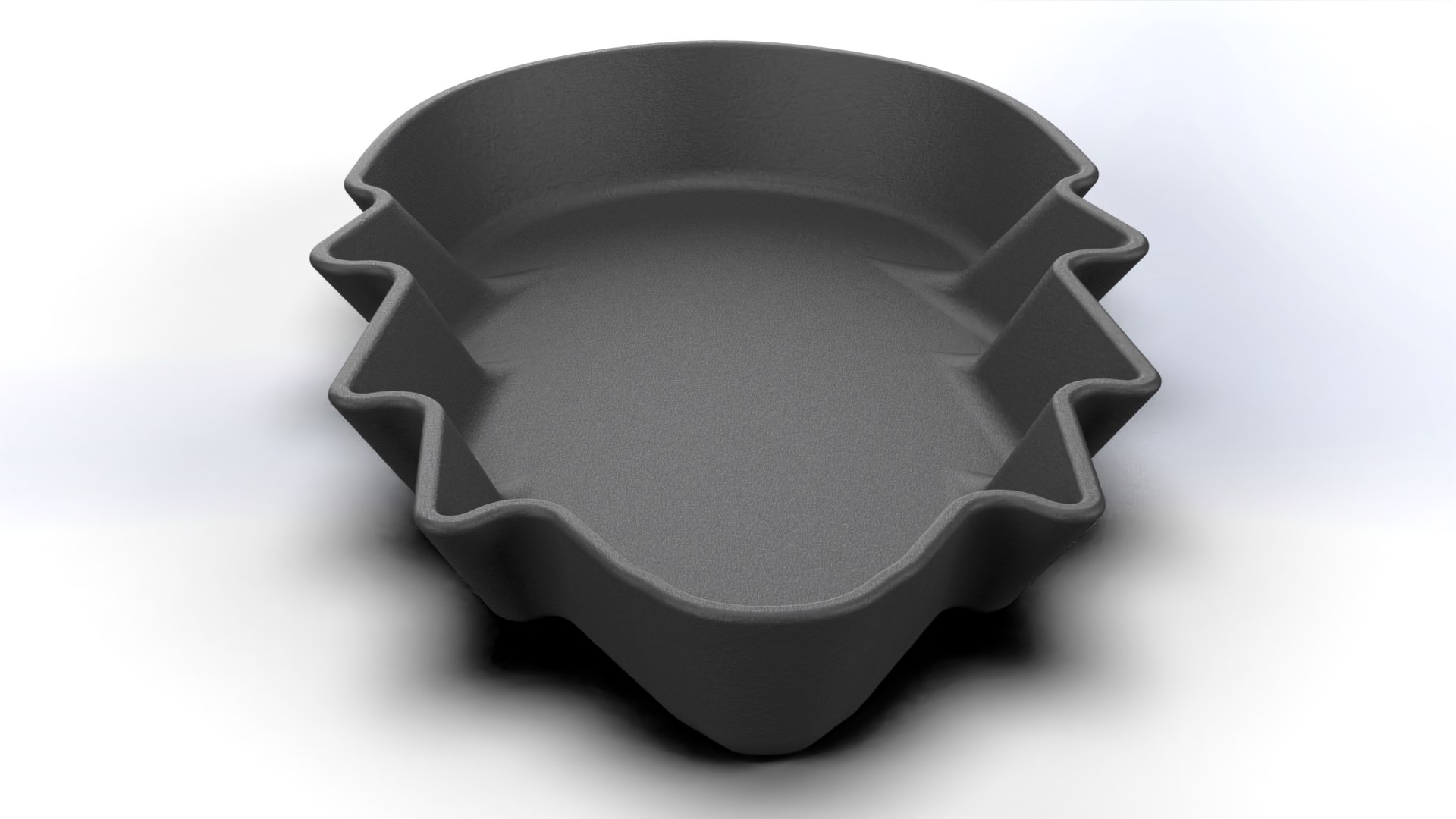 3D Leaf Shape Plate With Rounded Edges - TurboSquid 2090842