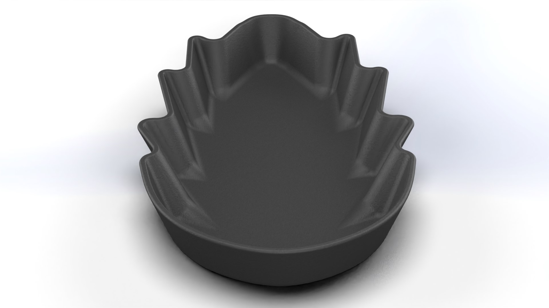 3D Leaf Shape Plate With Rounded Edges - TurboSquid 2090842