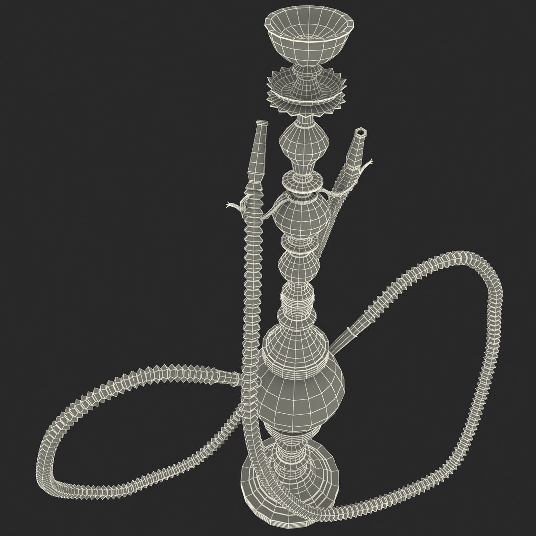 3d Model Vintage Hookah