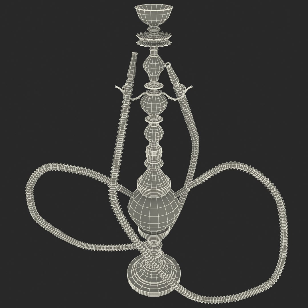 3d Model Vintage Hookah