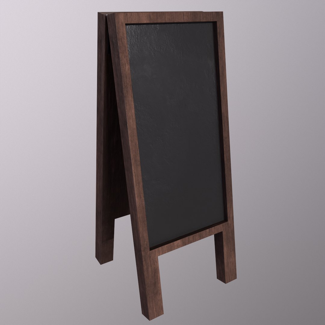 Blackboard Game Ready Low Poly PBR 3D Model 3D - TurboSquid 2182798