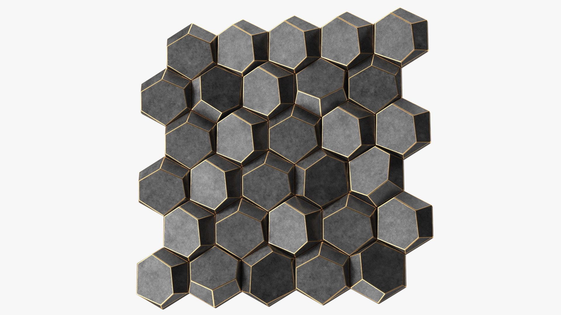 3D Wall Panel Octagon Metal 3D model - TurboSquid 1907986