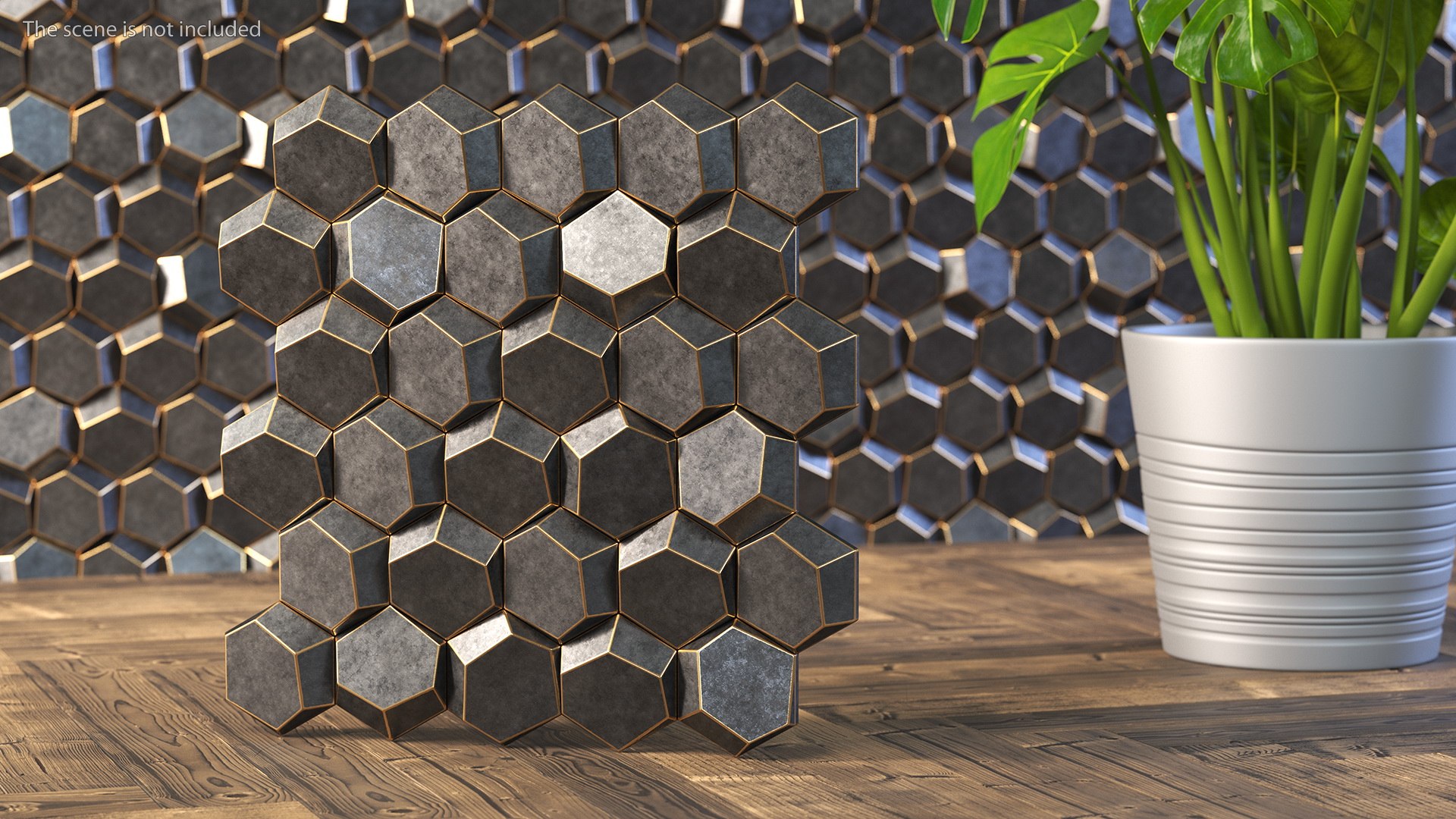 3D Wall Panel Octagon Metal 3D Model - TurboSquid 1907986