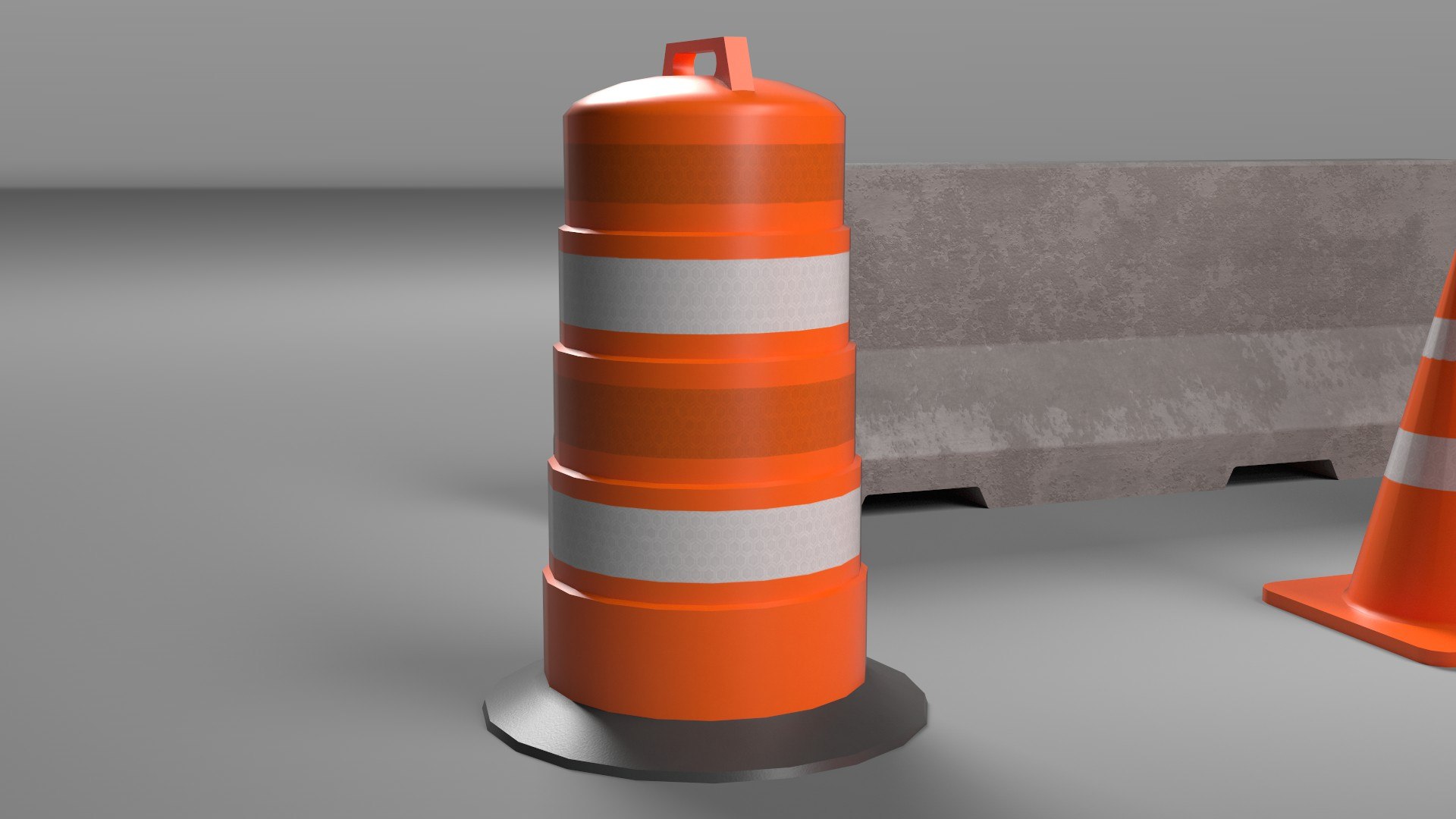 3D Traffic Props Urban - Lowpoly - TurboSquid 2400470