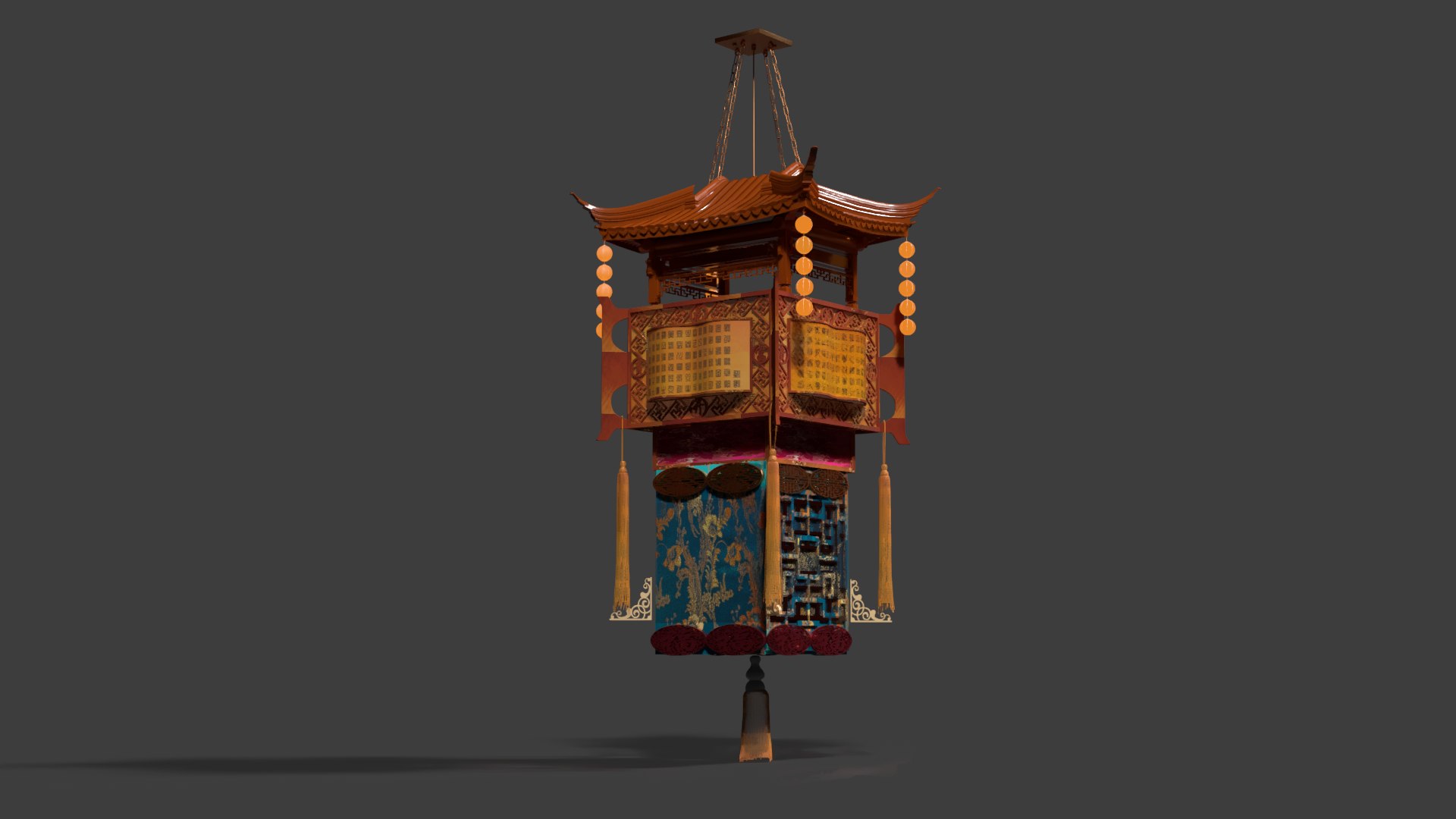 Chinese House Palace Lantern Model - TurboSquid 2470052