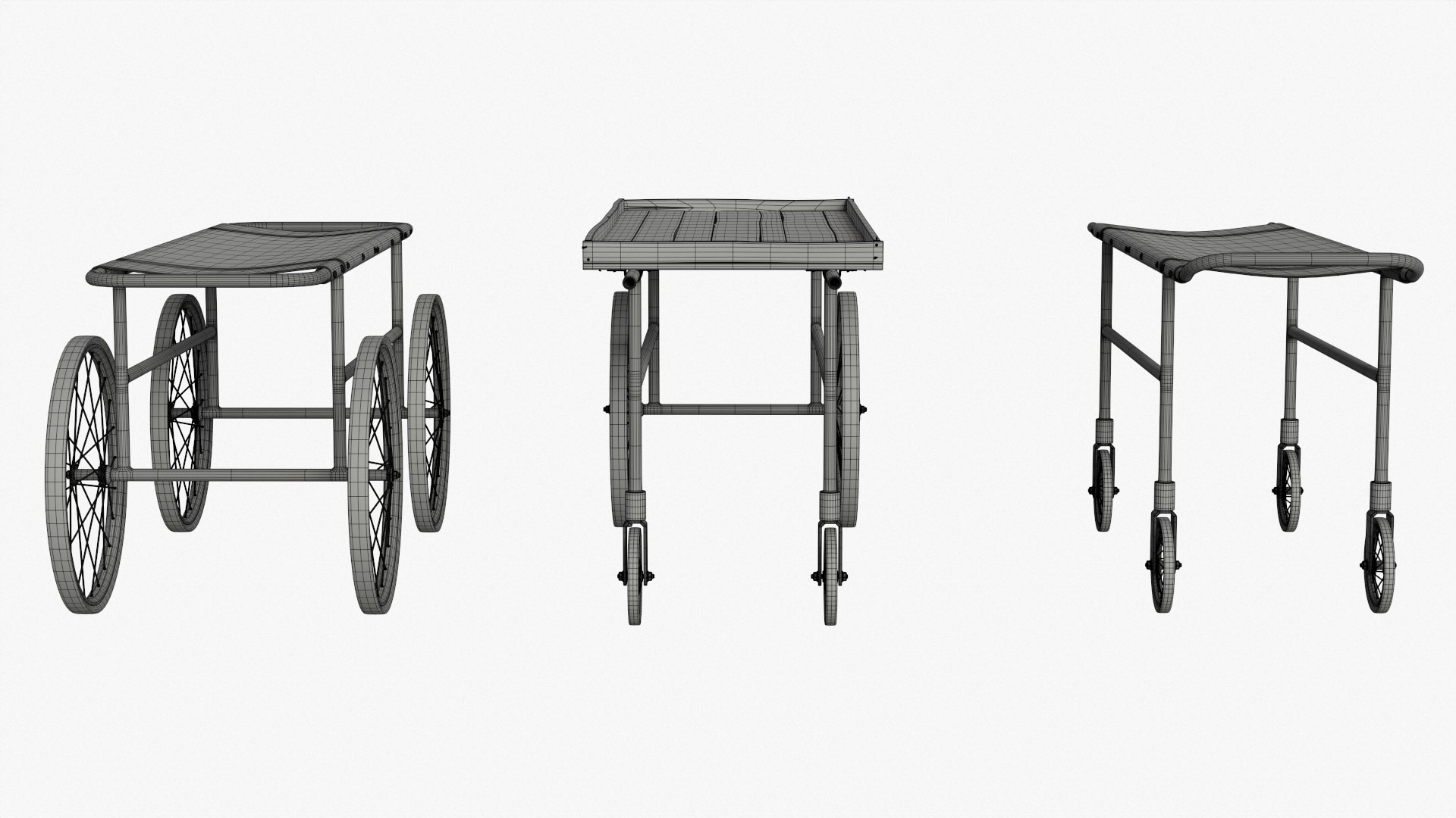 3D Old gurneys bundle - TurboSquid 1873981