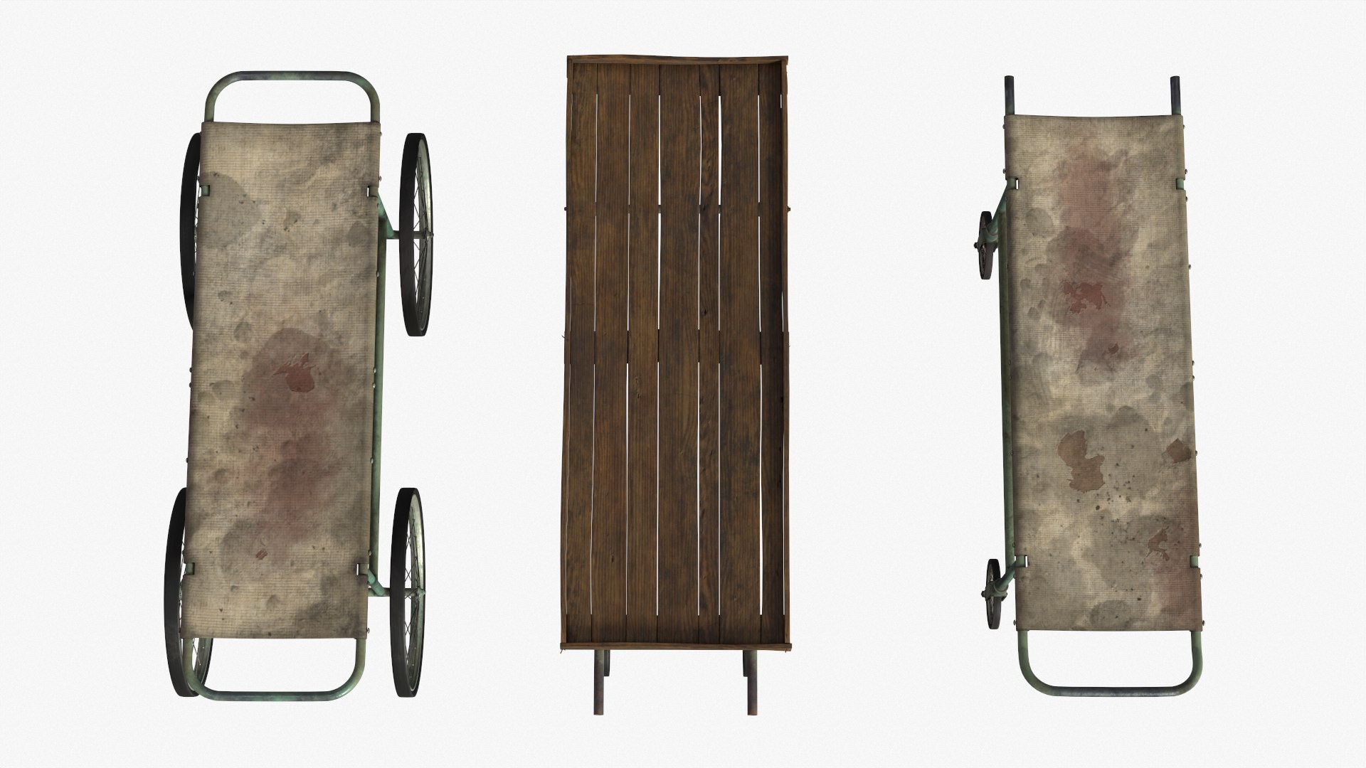 3D Old gurneys bundle - TurboSquid 1873981