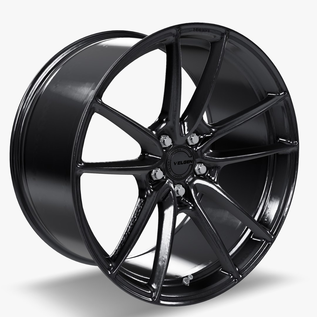 3D model Velgen Wheels Lightweight Series VF5 Wheel Gloss Gunmetal ...