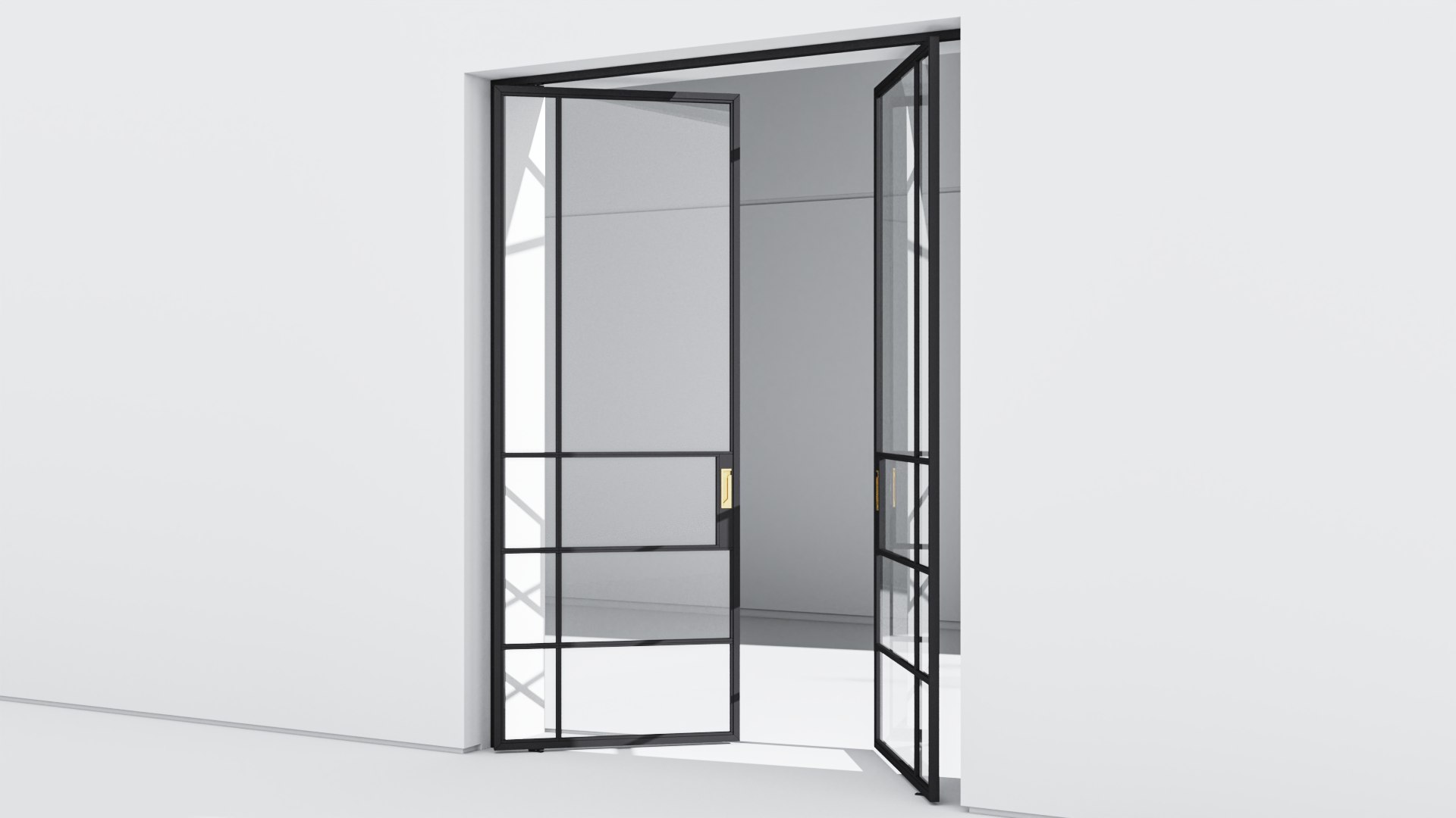 3D Aluminium Door 301 - TurboSquid 2055642