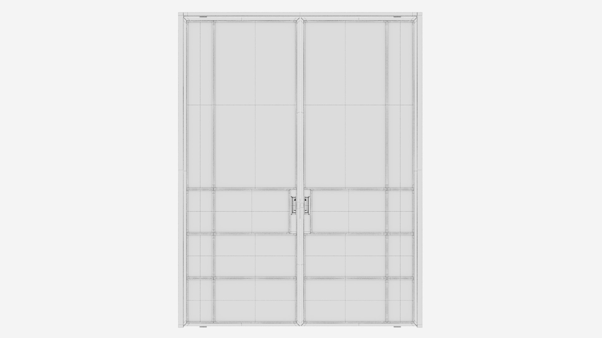 3D Aluminium Door 301 - TurboSquid 2055642