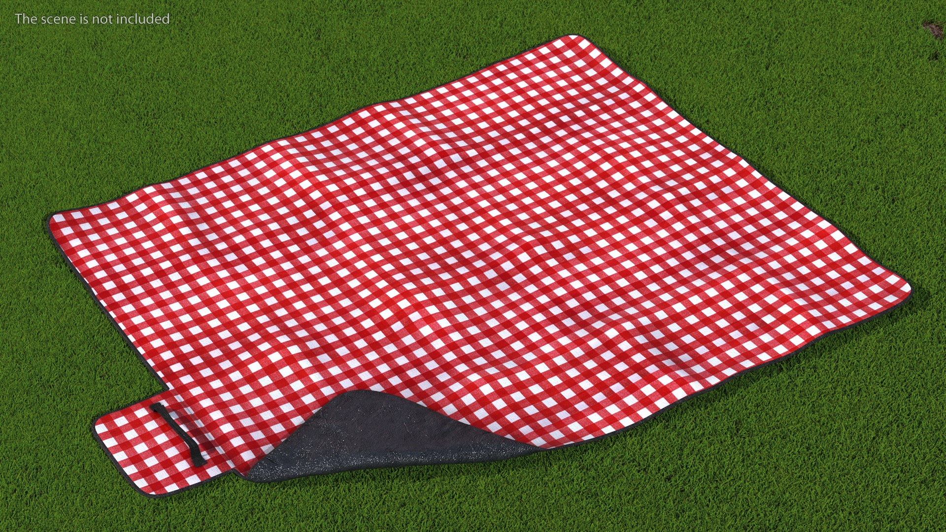 3D Outdoor Picnic Blanket Model - TurboSquid 2128786