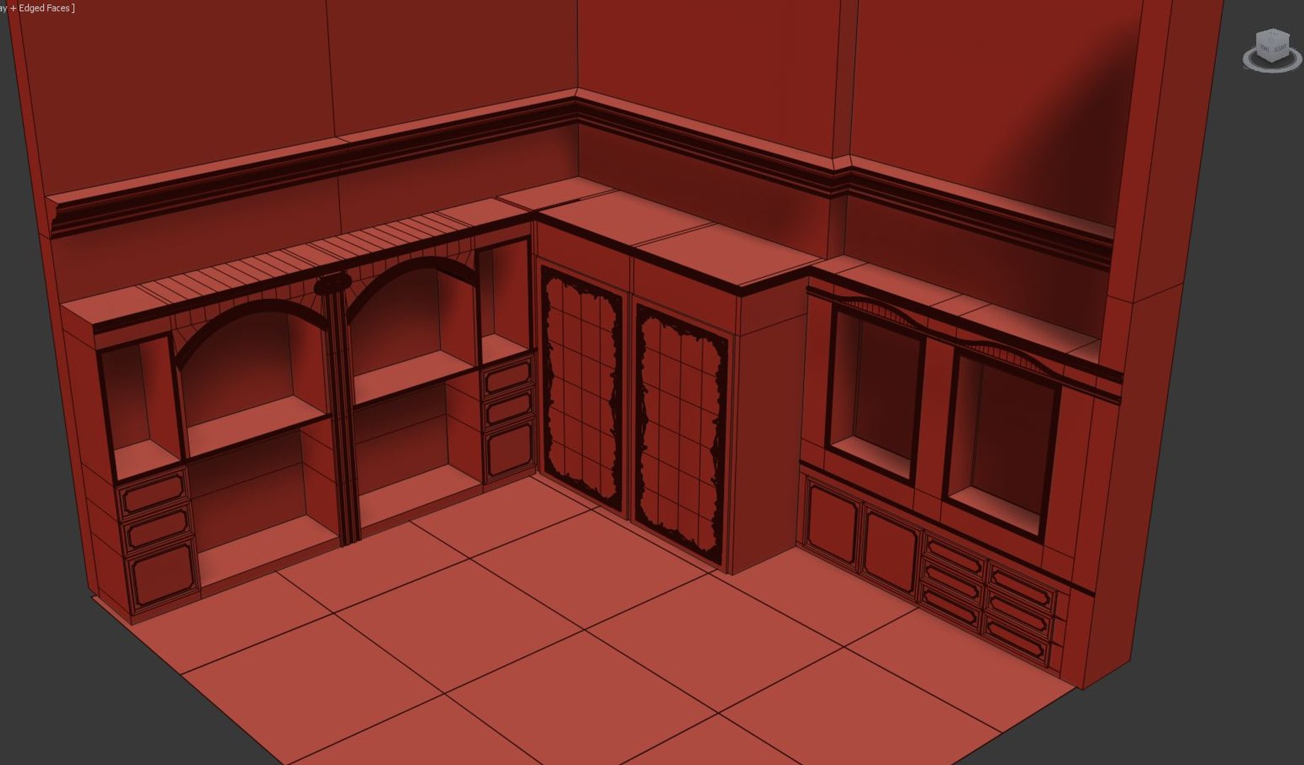 interior classic shop 3d model