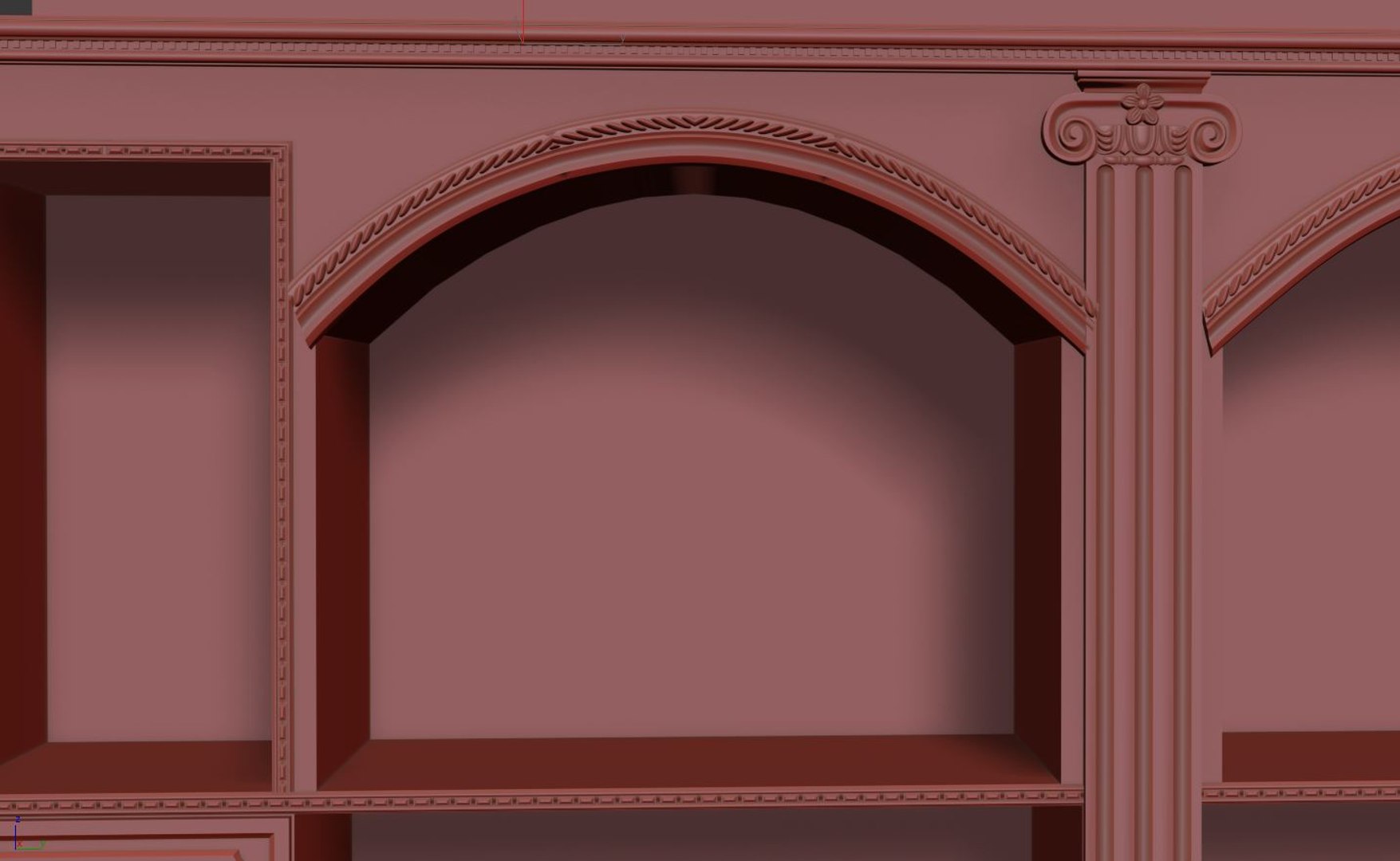 interior classic shop 3d model