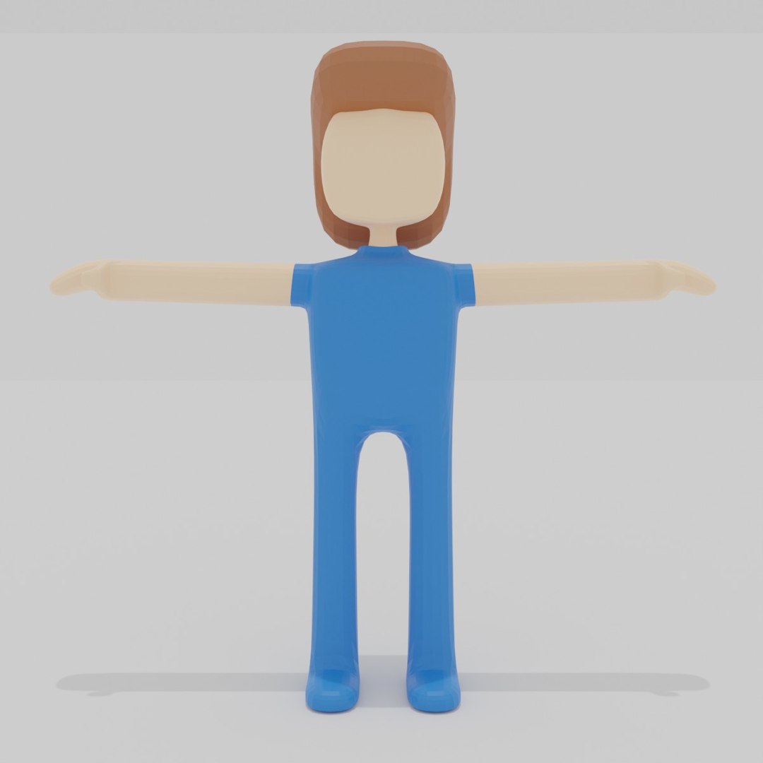 Free 3D Blender Simple Character - TurboSquid 1930024