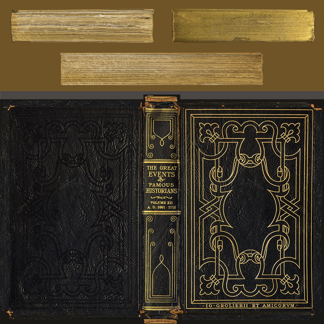 realistic old book ma