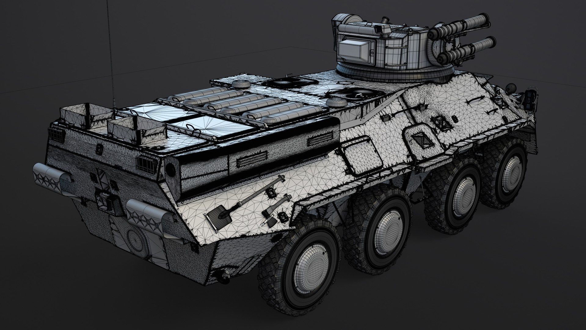 BTR-3 Ukranian APC High-Poly 3D Model - TurboSquid 2032654
