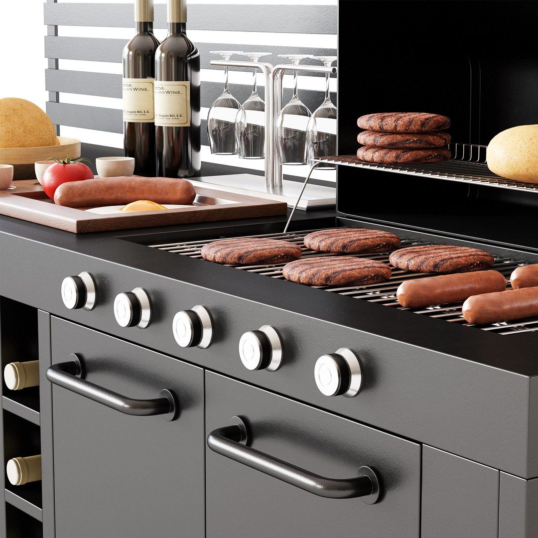 3D Barbecue 51 - TurboSquid 2175541