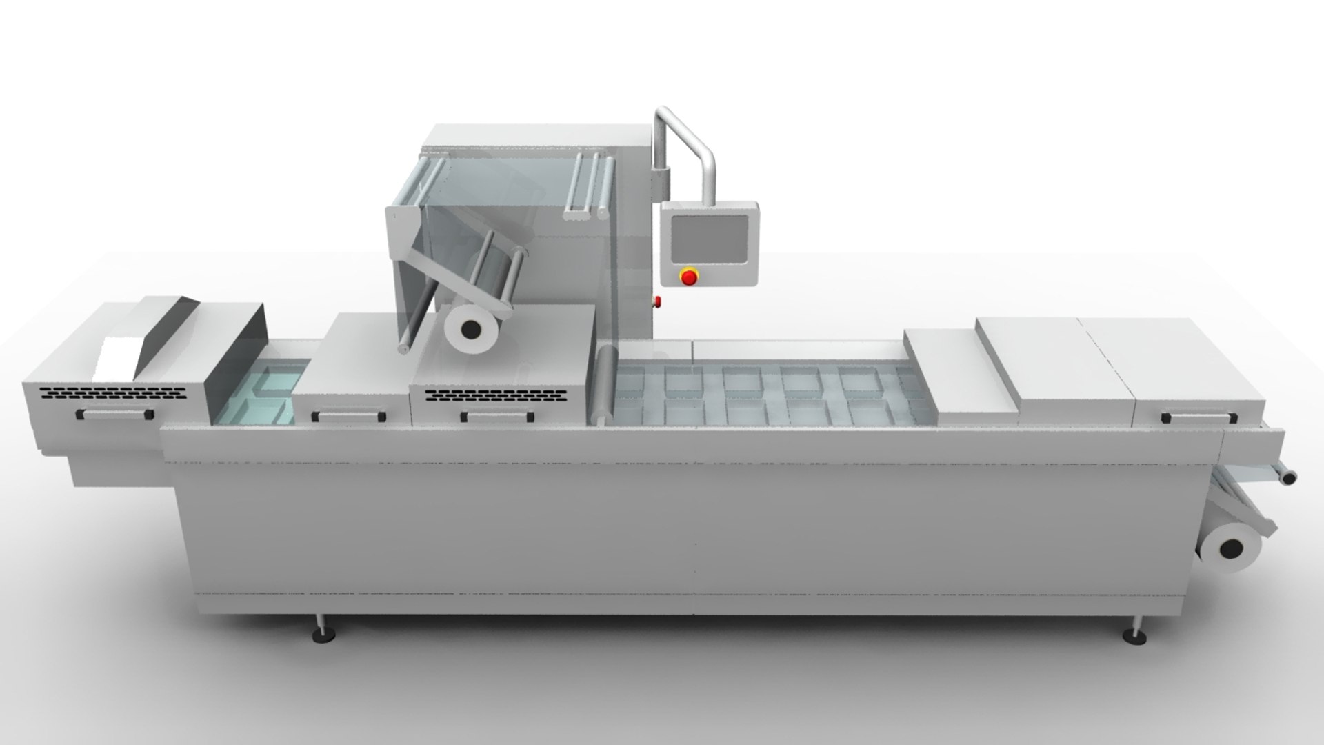 Thermoforming Machine Food 3d Model