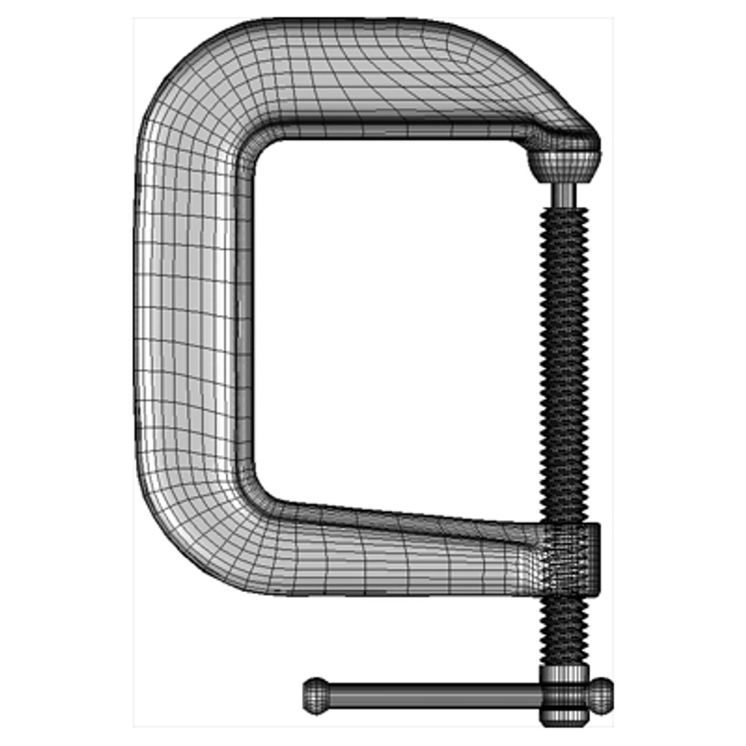 3d Model C Clamp