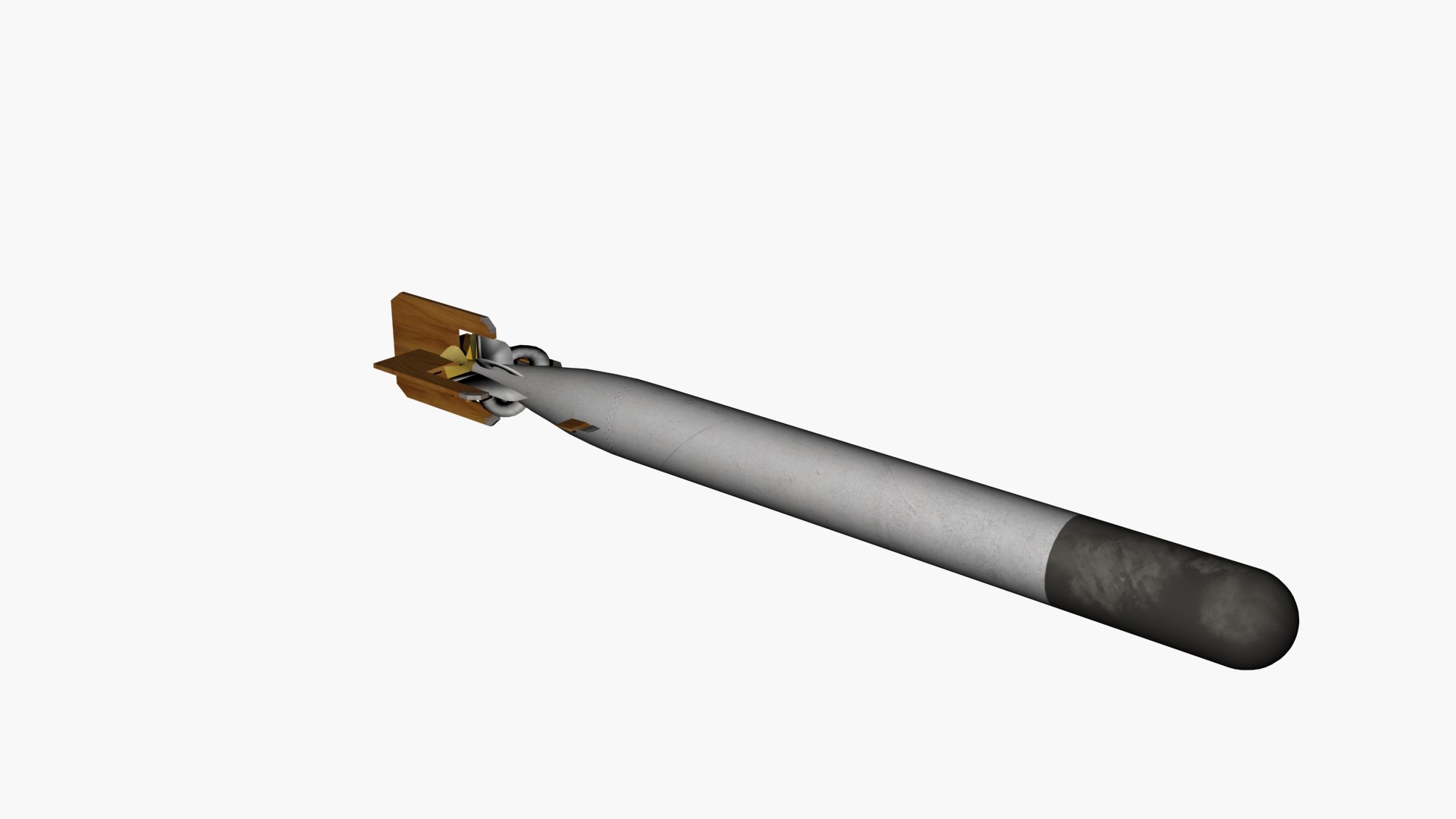 3D WW2 Japanese Type 91 Torpedo - TurboSquid 2091243