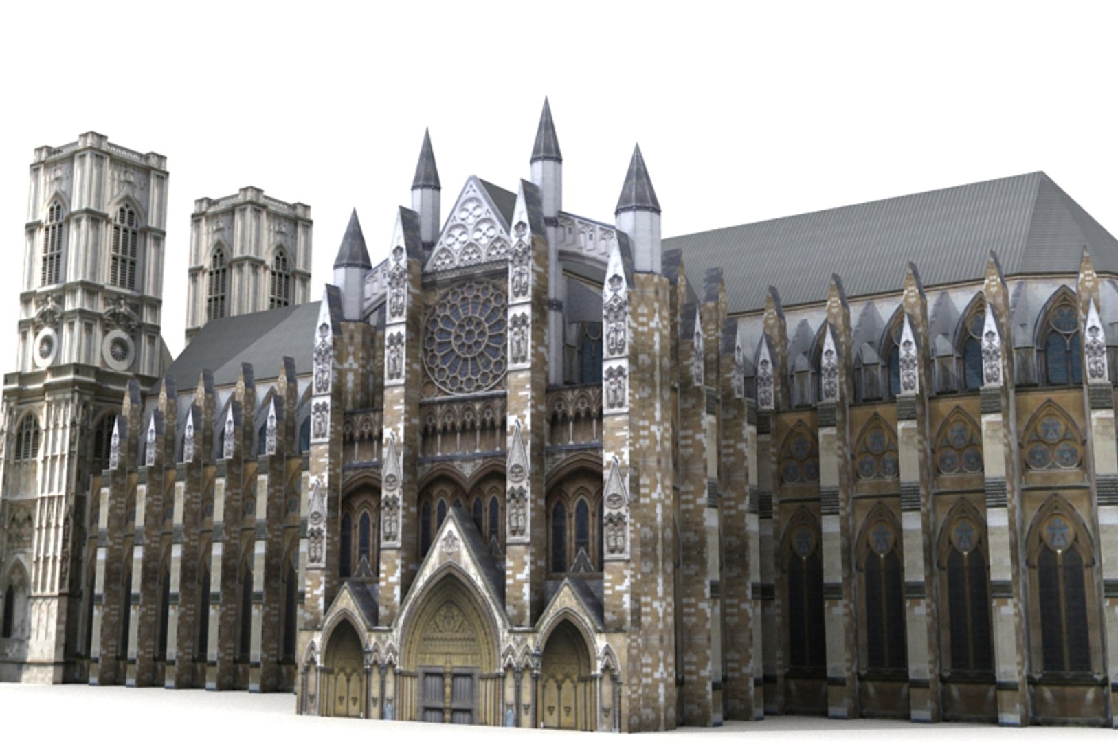 westminster abbey building 3d model