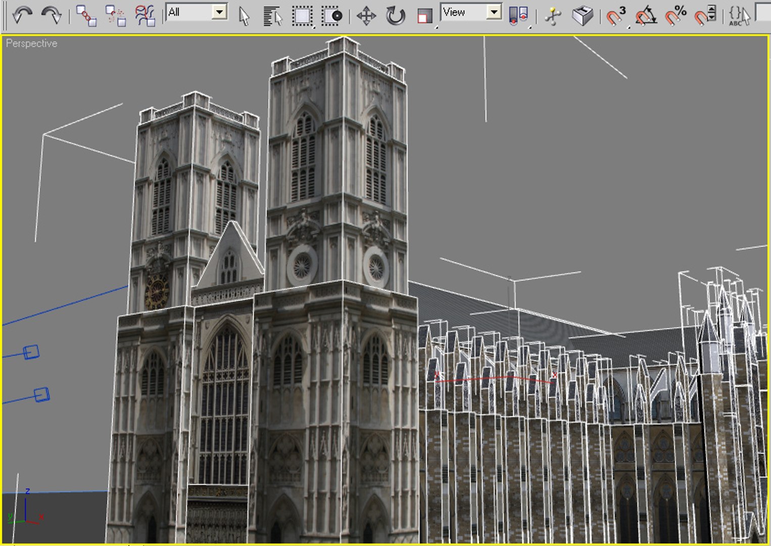 westminster abbey building 3d model