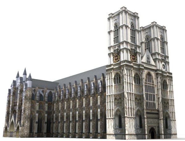 westminster abbey building 3d model
